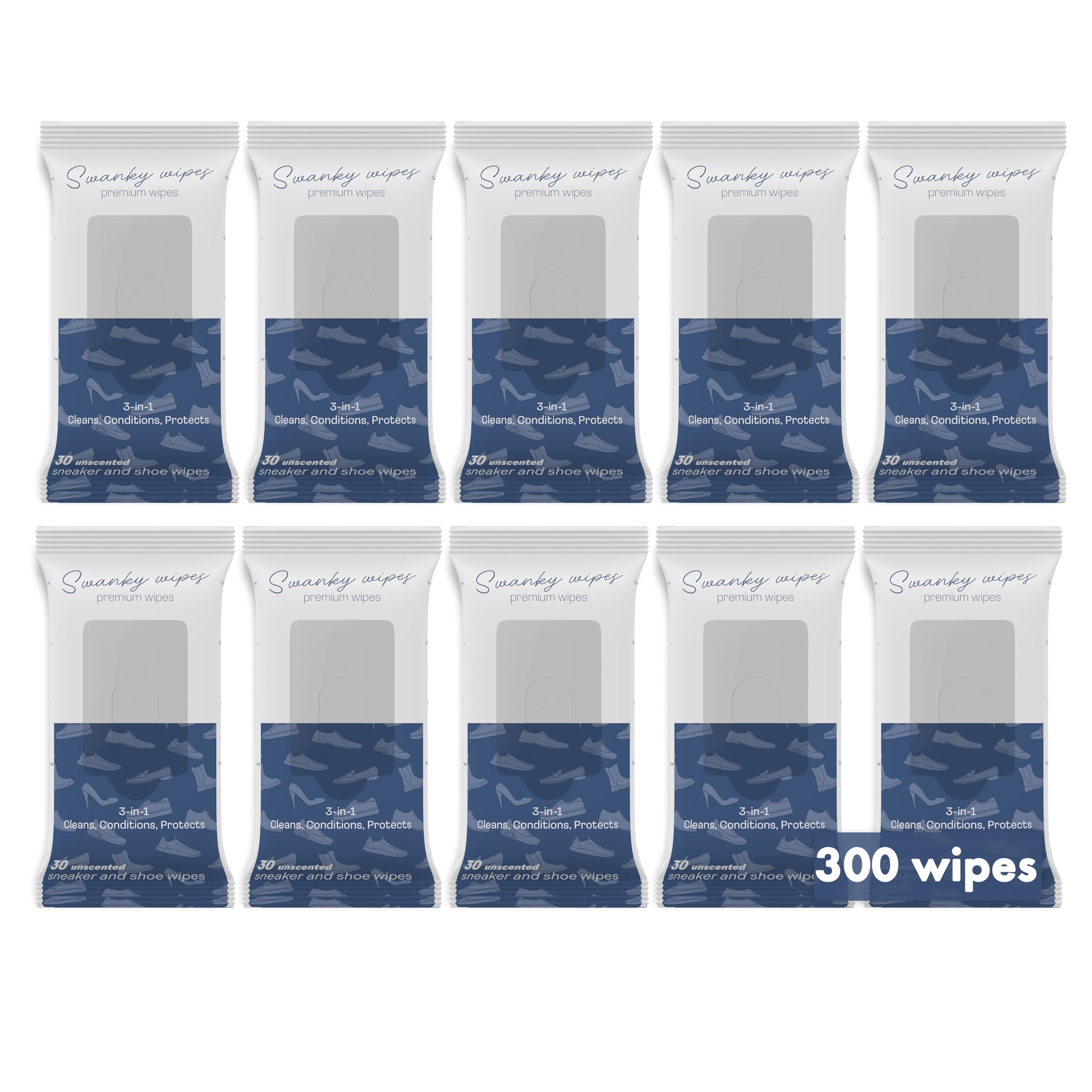 Amazon.com: Swanky Shoe Cleaner Wipes - Leather and Sneaker Cleaner ...