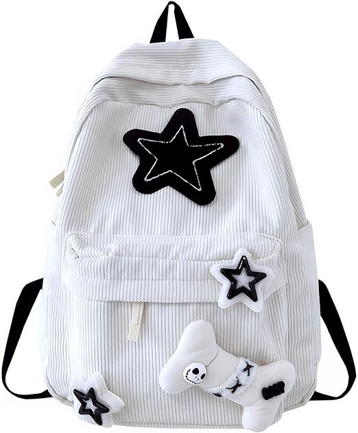 Amazon.com | Y2K Star Backpack Cute Casual Daypack for Teen Girls ...