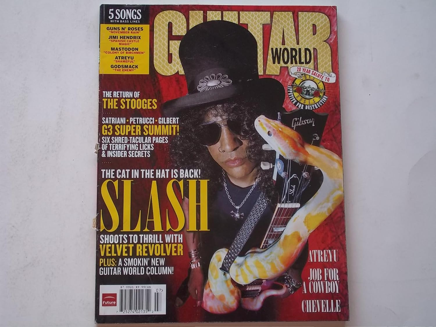 Guitar World Magazine (July 2007 Issue) (Slash Cover Feature - Lacks CD ...