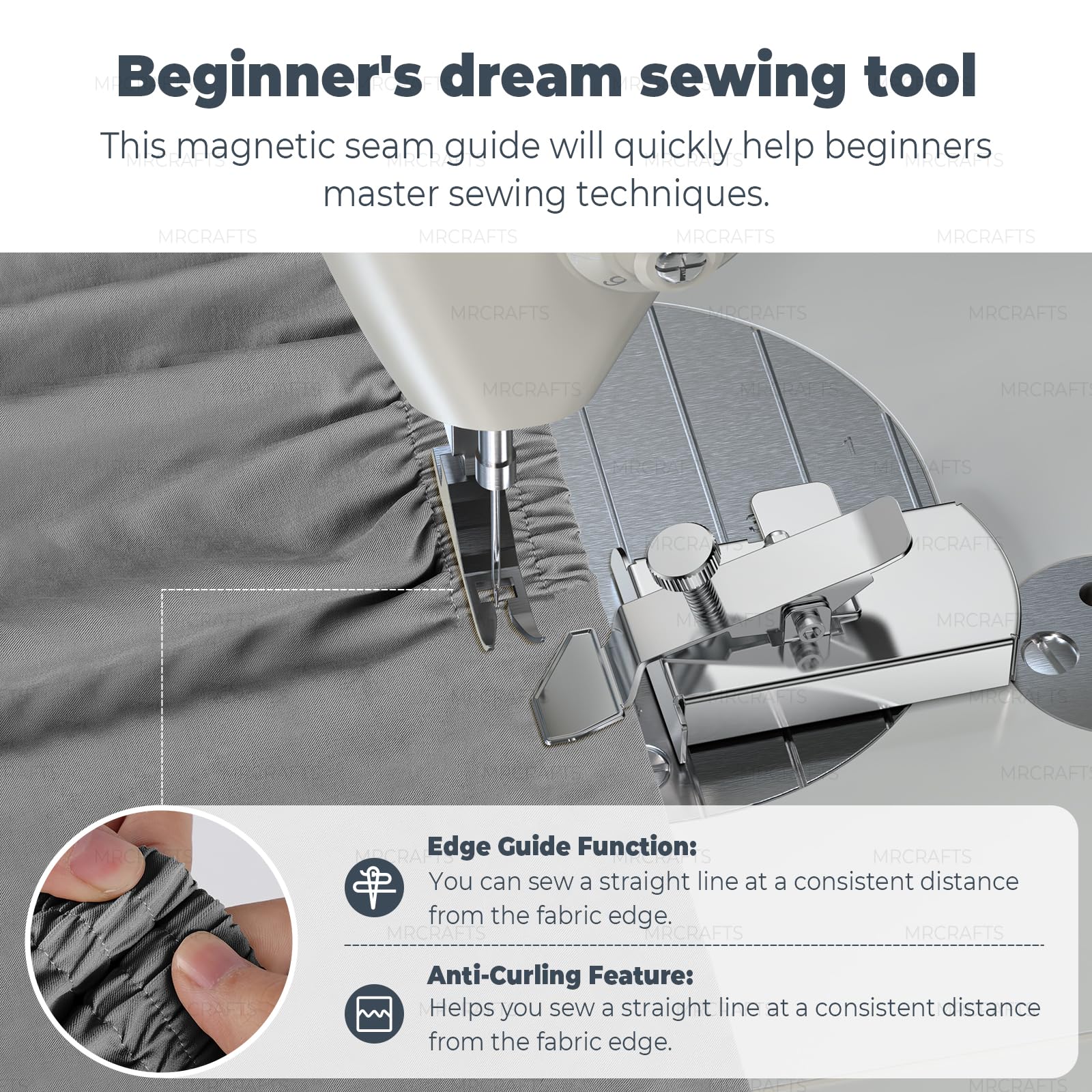 Snapklik.com : MrCrafts Magnetic Seam Guide