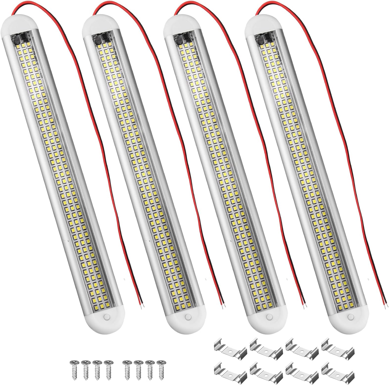 Amazon.com: Justech 4-Pack 120LEDs Interior Light Bar LED Strip Lights ...