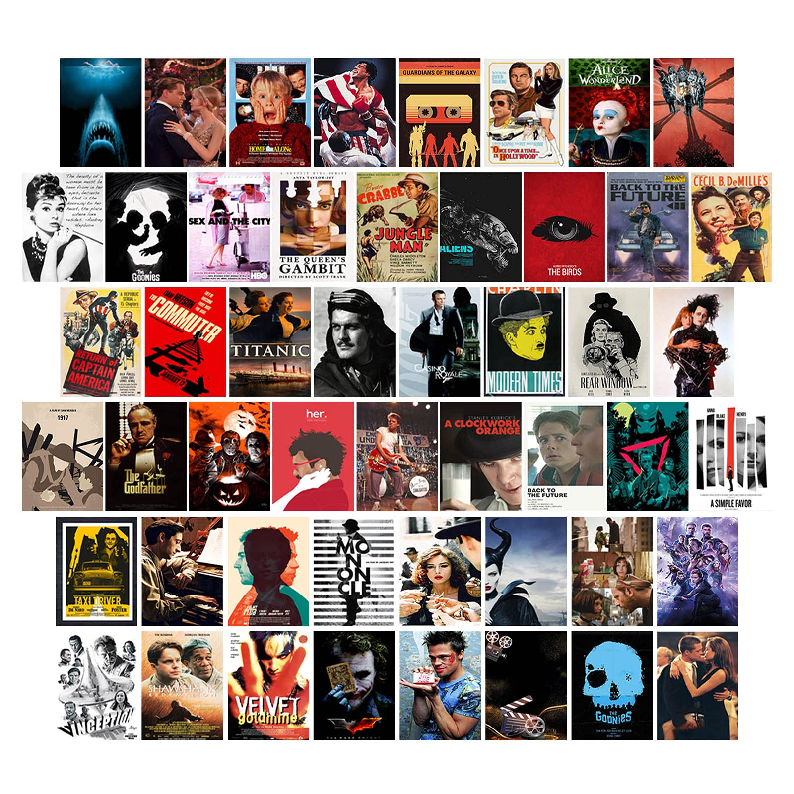 Buy Aesthetic Movie Pictures Collage Kit for Wall Various Film Themed s ...