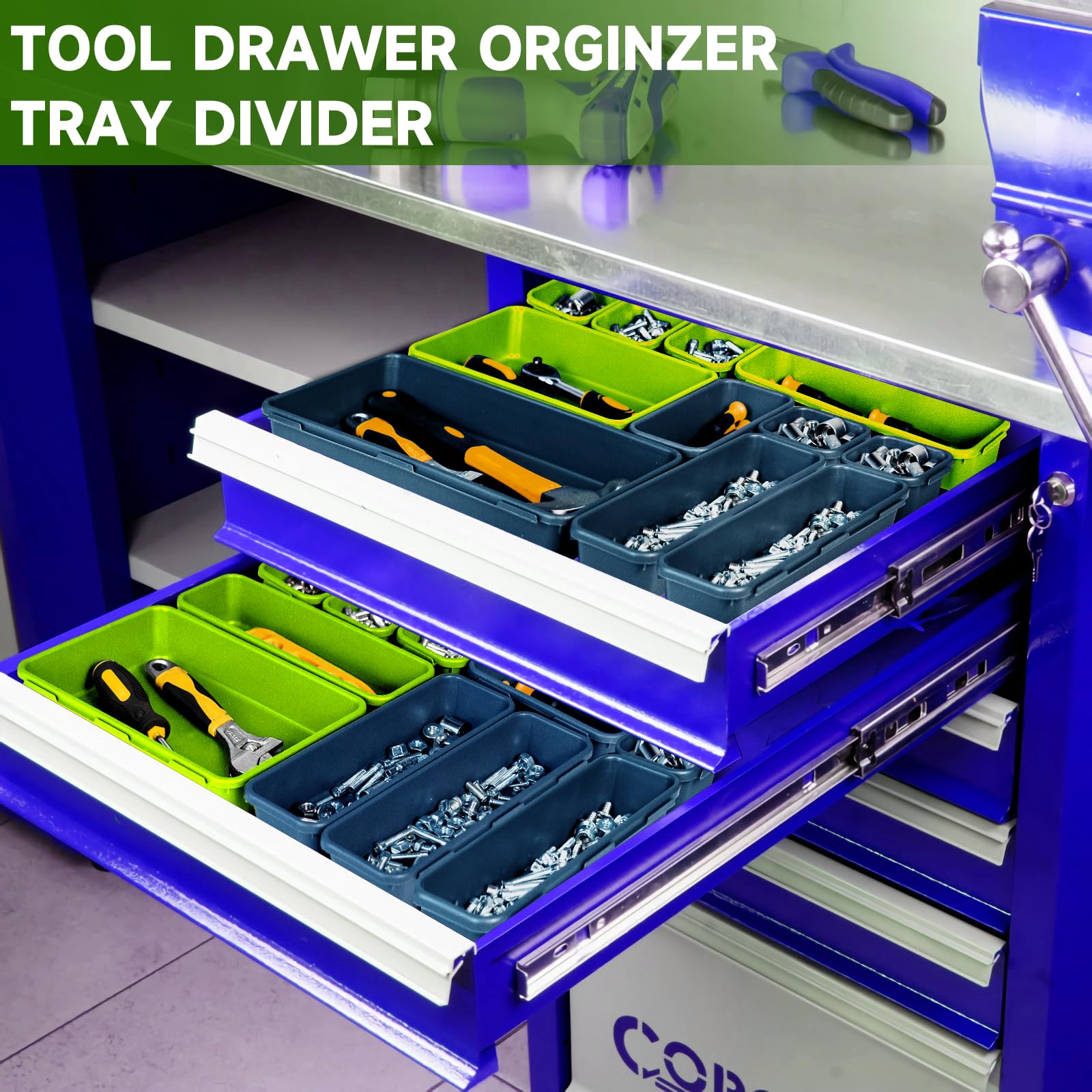 Snapklik.com : FLYVOLE Tool Box Organizer Tray, Toolbox Desk Drawer ...