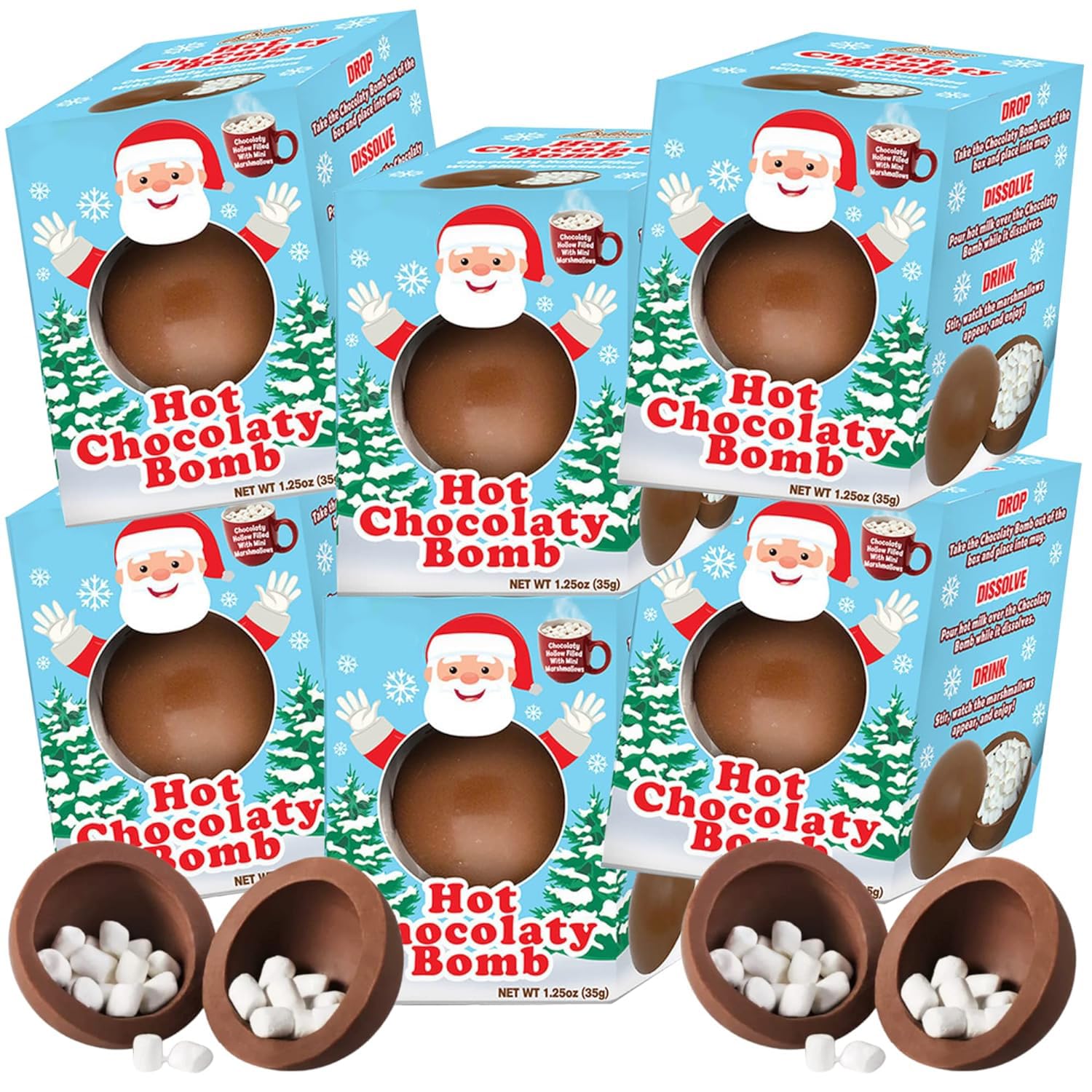 Amazon.com : Christmas 2025 Hot Chocolate Melting Balls with Mini ...