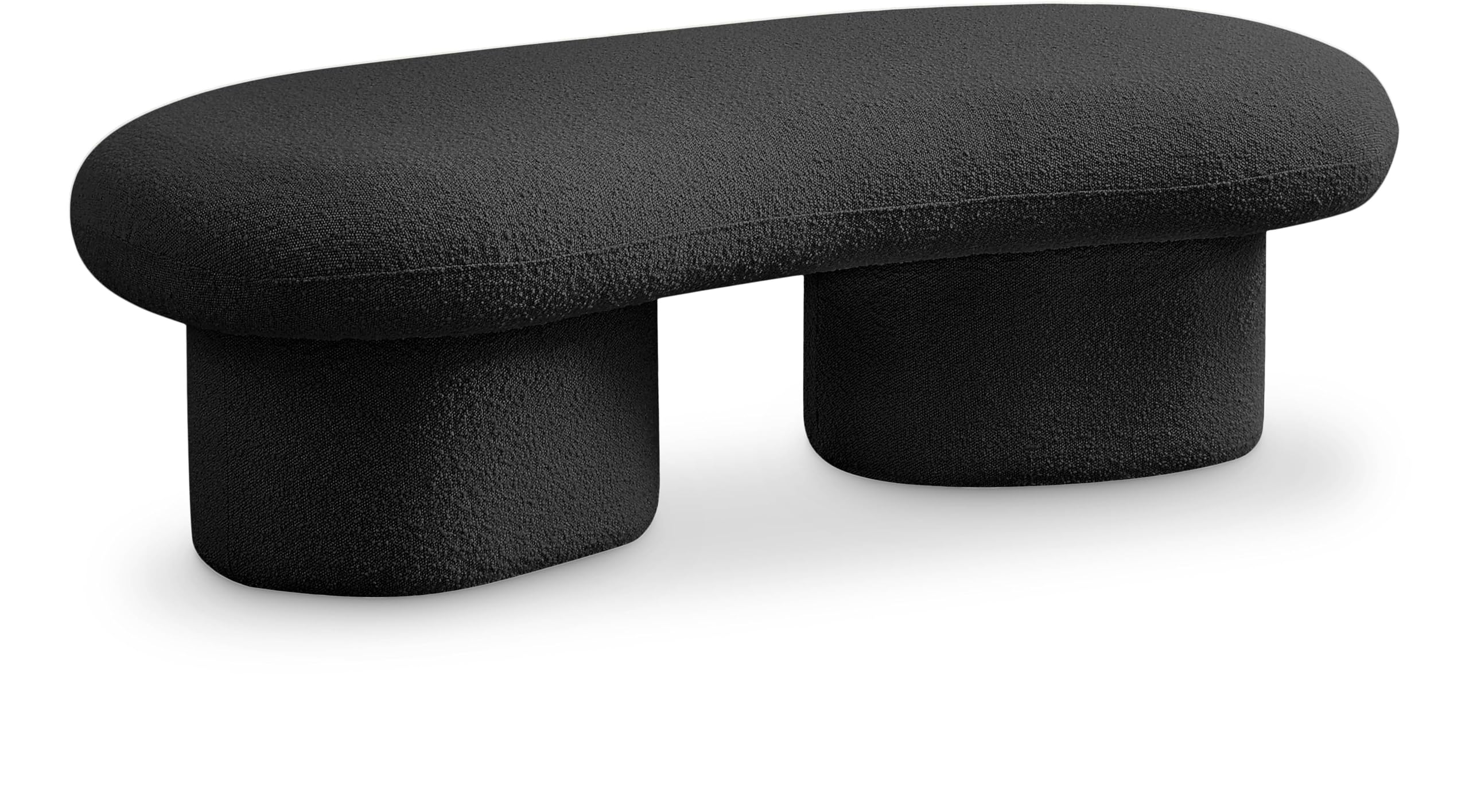 Amazon.com - Meridian Furniture 120Black Luka Collection Art Deco Bench ...