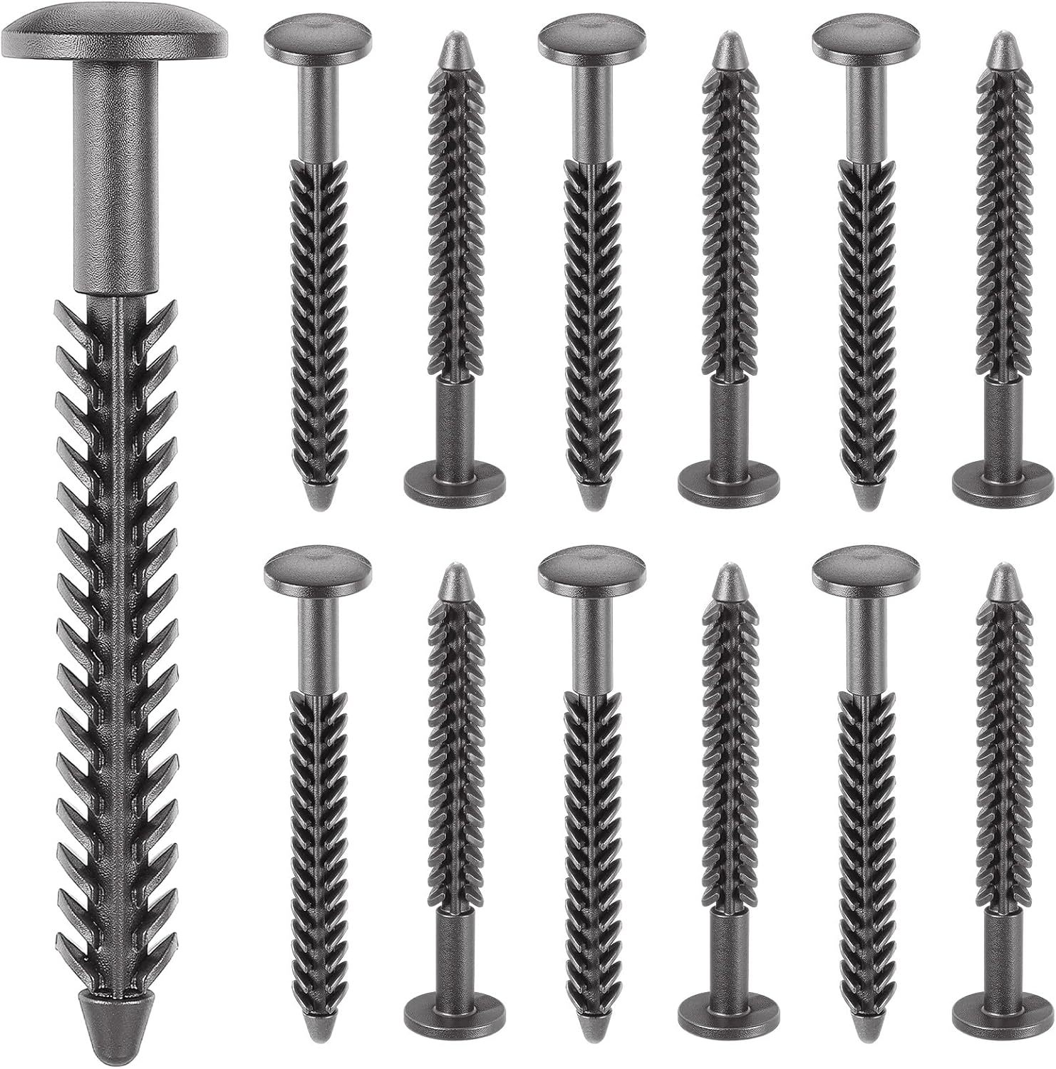 MorningRo 12 Pack Vinyl Shutter Fasteners Plastic Shutter Screws Window ...
