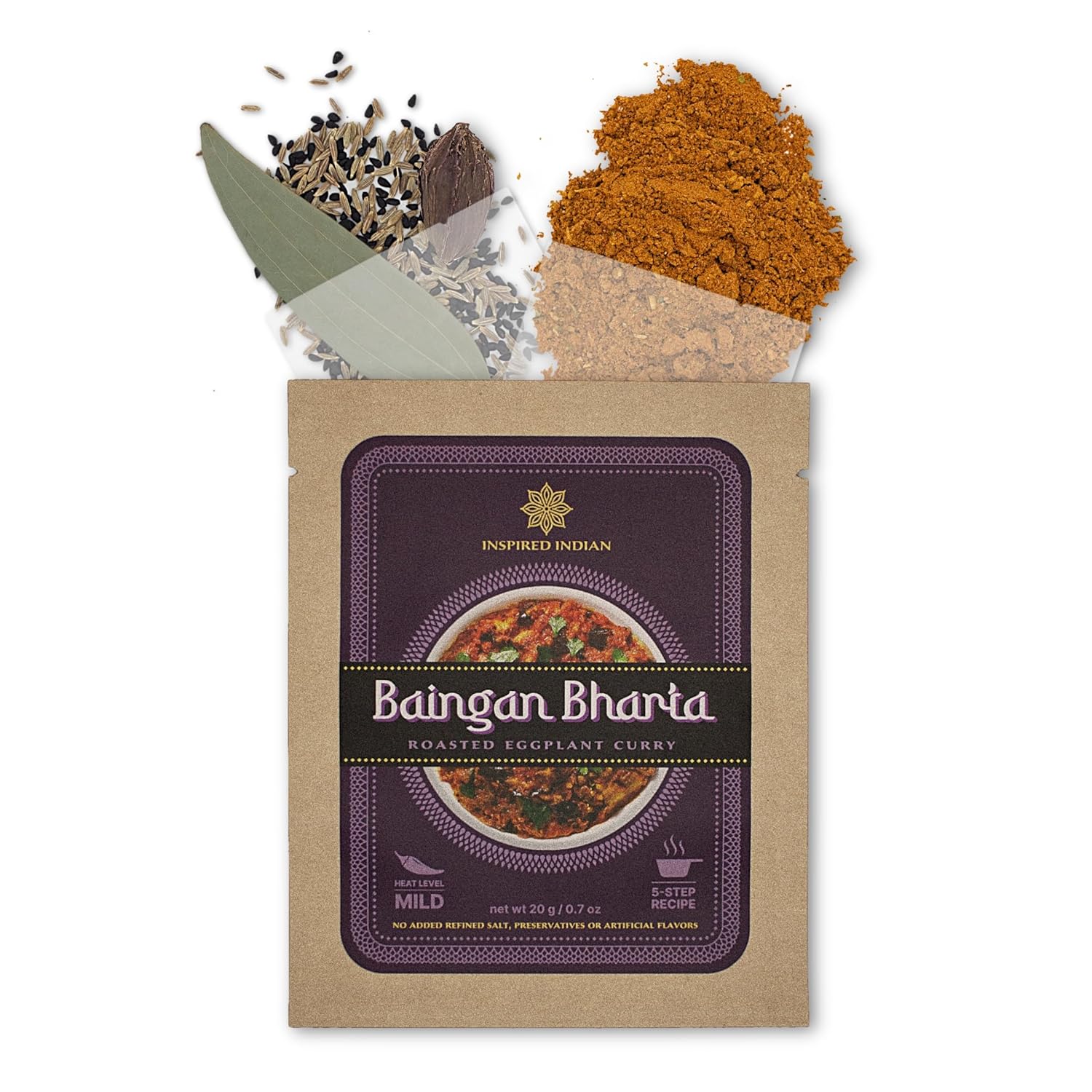 Amazon.com : Baingan Bharta Masala & Whole Spice Kit - Bhartaa Curry Seasoning - Indian ...