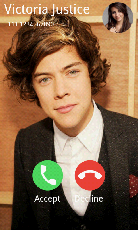 Harry Styles Full Screen Photo Call Receiver - App on Amazon Appstore