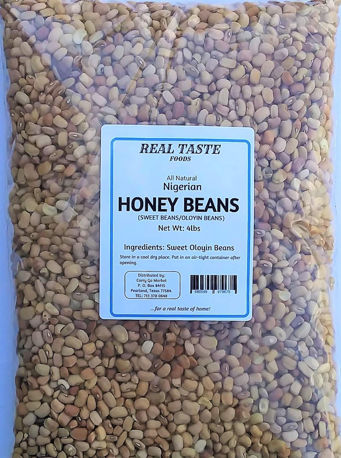 Amazon.com : Honey Beans - Sweet Oloyin Beans From Nigeria (4lbs ...