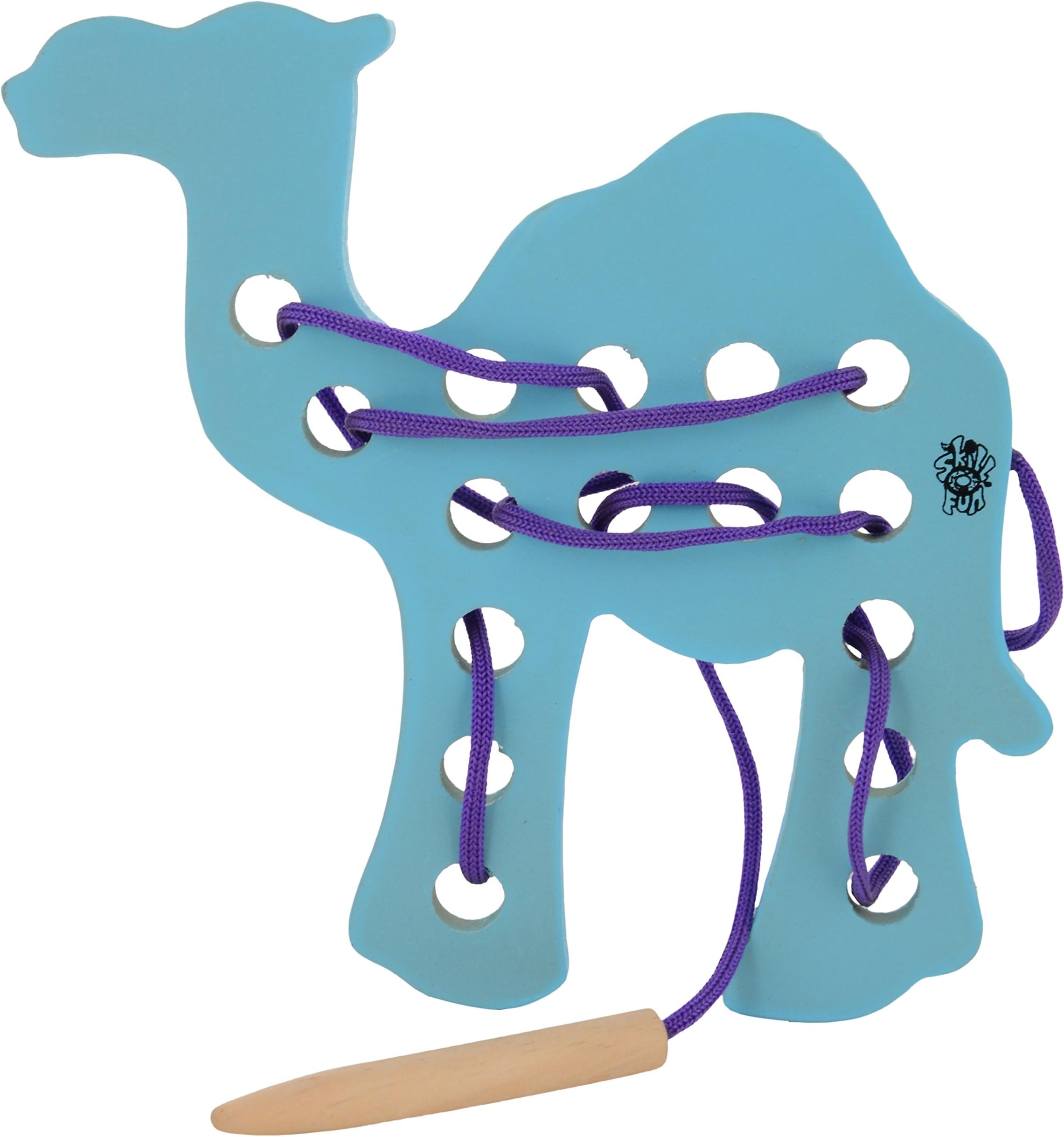 Skillofun Wooden Sewing Toy Camel, Boosts Hand-Eye Coordination & Fine ...