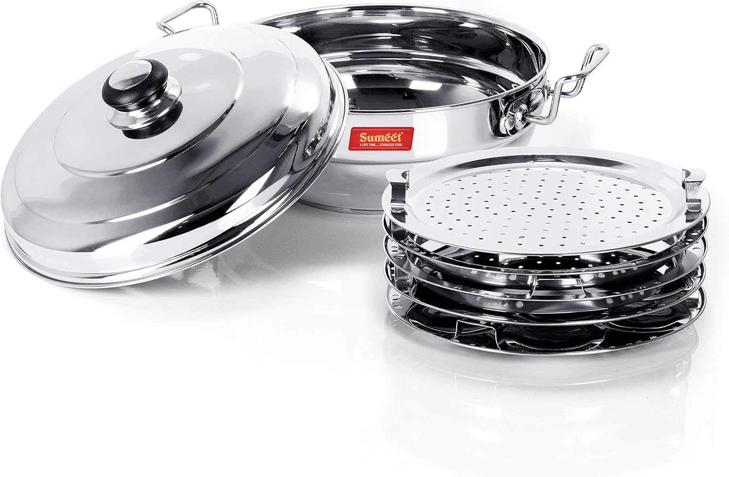 Amazon.com: Sumeet Stainless Steel Induction Encapsulated Bottom Gas ...