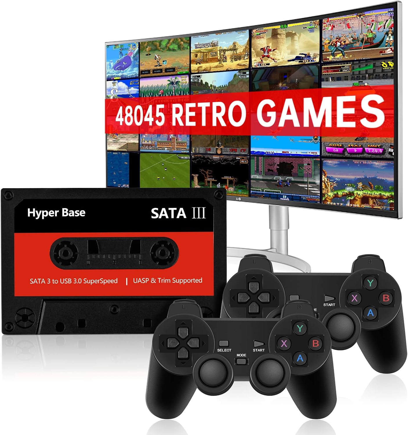 Retro Game Console Made by 500G External Hard Drive, Emulator Console ...