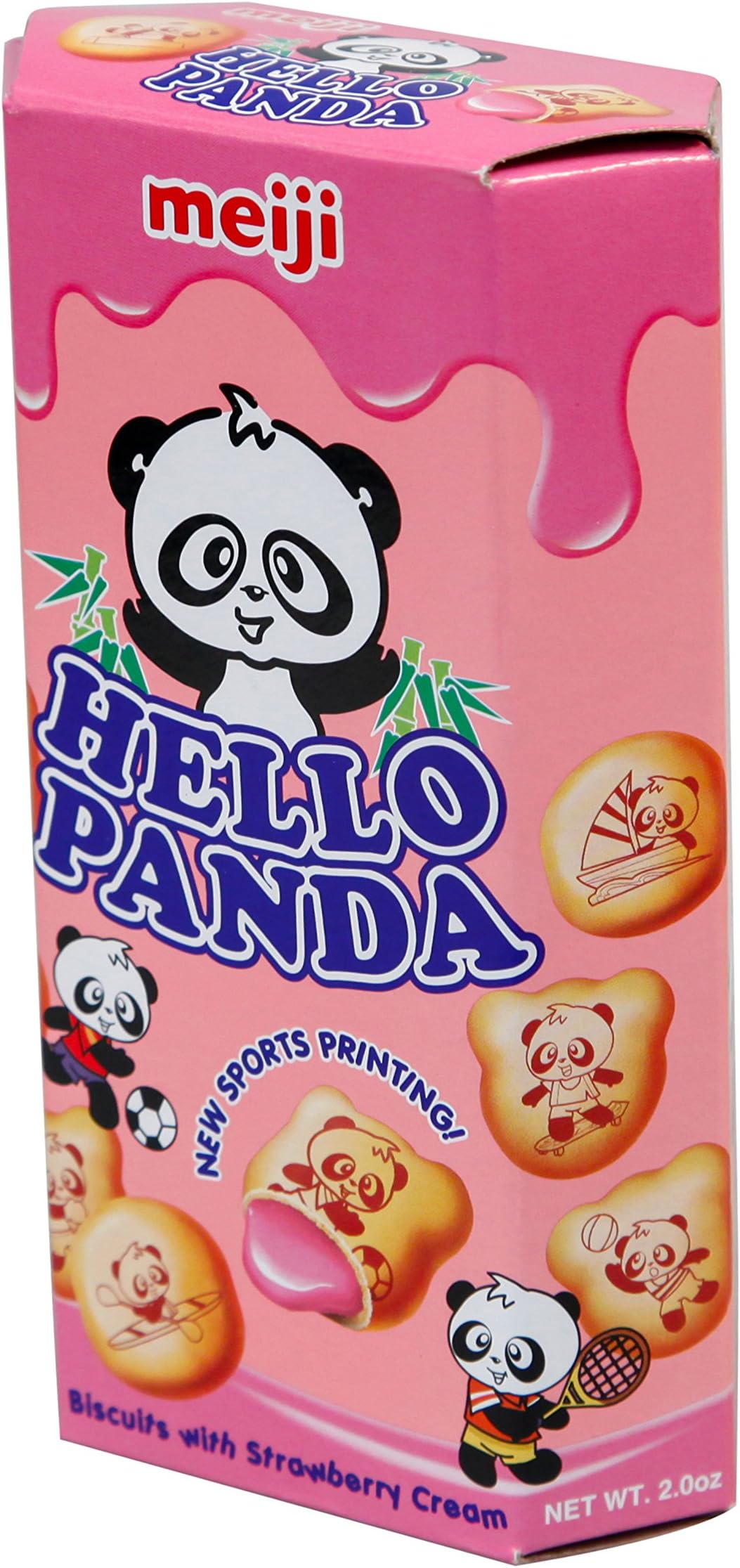 Amazon.com : Meiji - Hello Panda Chocolate Creme Filled Cookies 8 Bags ...