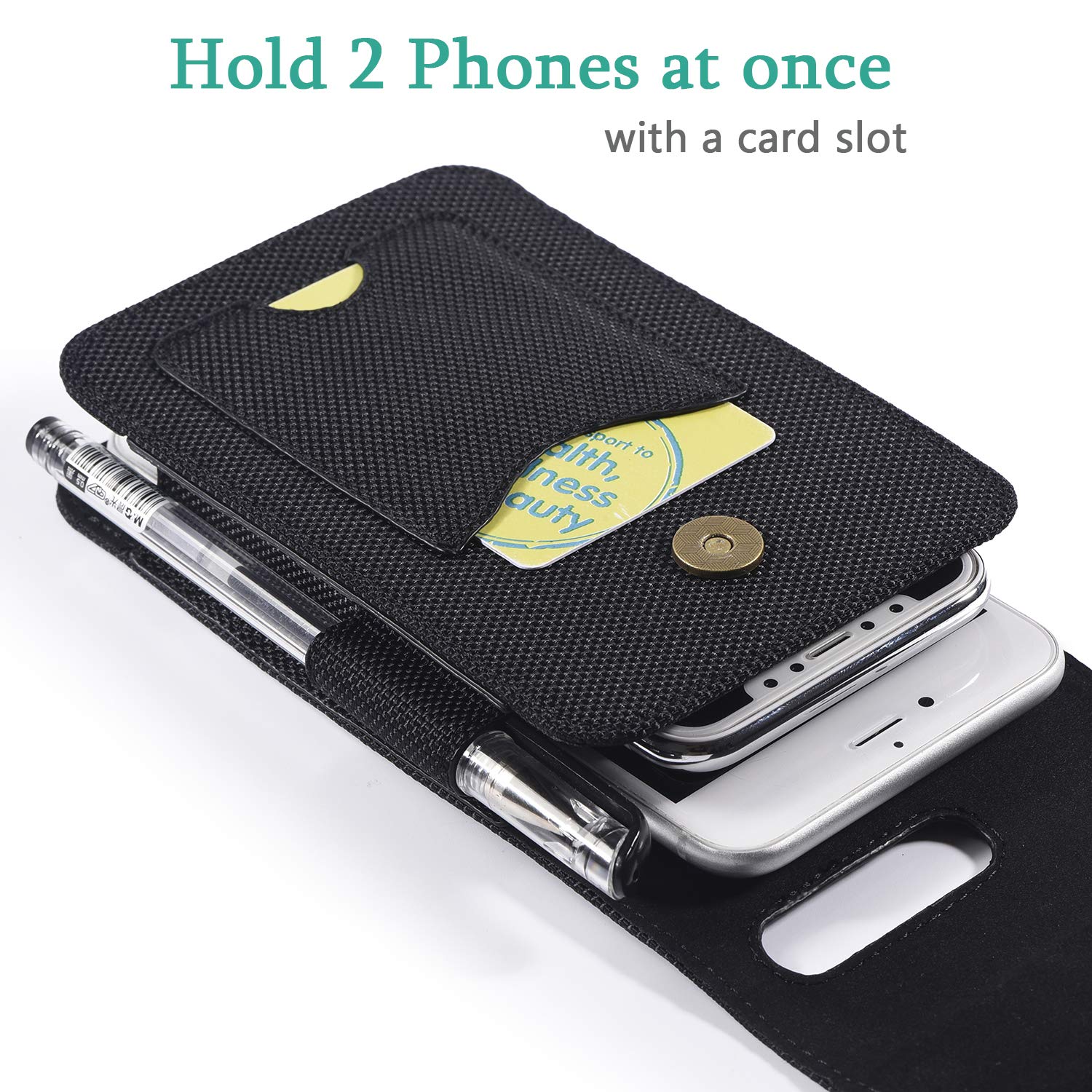 Snapklik.com : Miadore Heavy Duty Nylon Belt Pouch For iPhone XR, Good ...