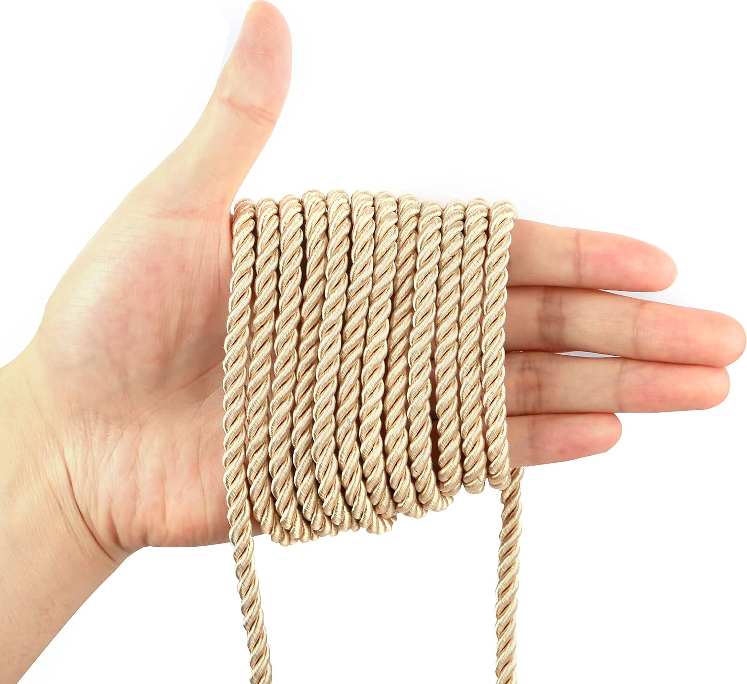 Amazon.com: BEL AVENIR 6mm 16Yards Twisted Cord Rope Trim Craft ...