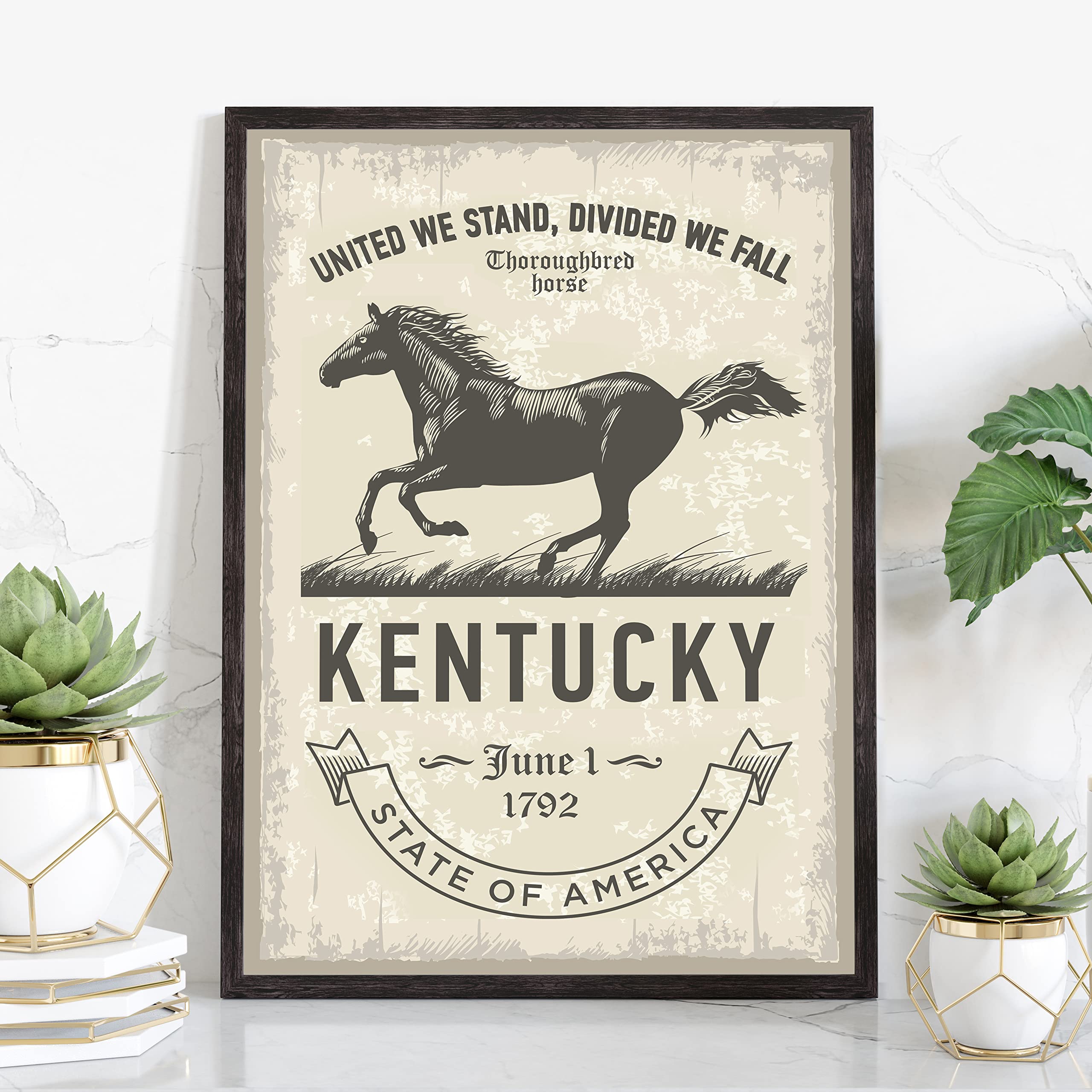 Amazon.com: Kentucky State Poster Print, Kentucky State Emblem Poster ...