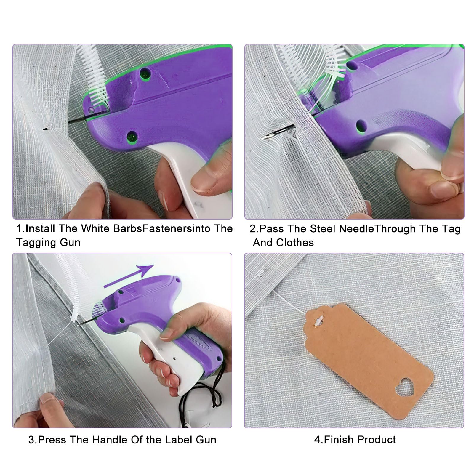 Clothes Tagging Gun,Standard Clothing Brand Label Gun Portable Garment Price Tag Gun 5 ...