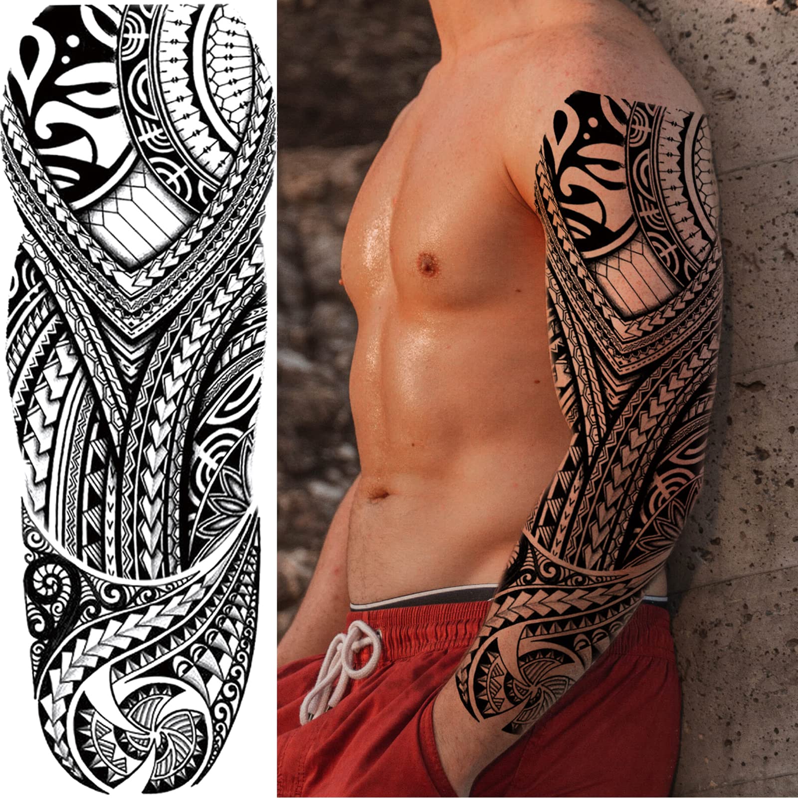Dragon Tribal Sleeve Tattoo Dragon Tattoos For Men