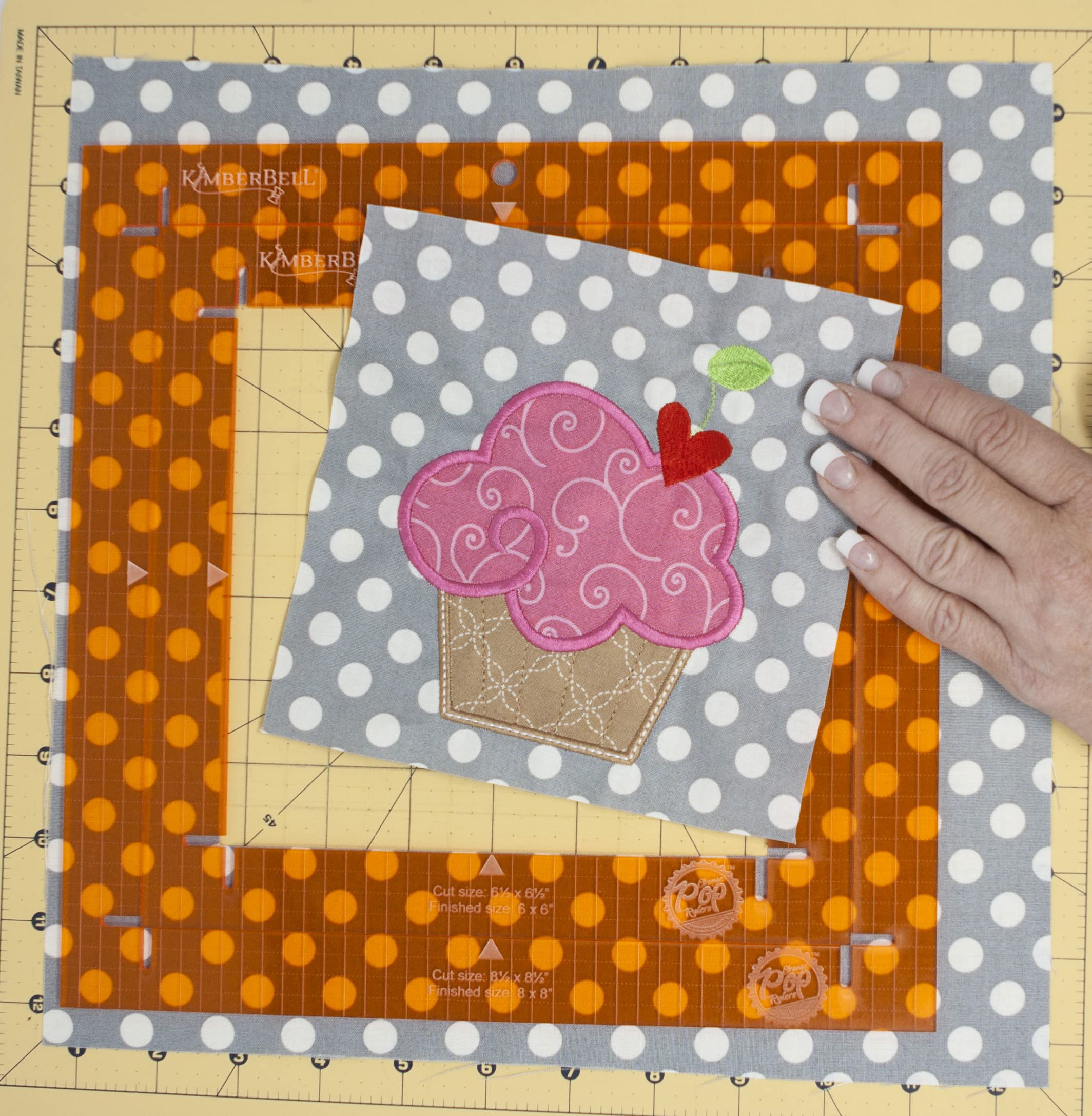 Kimberbell Orange Pop Quilting Rulers - Square, Set of 4: Easy ...