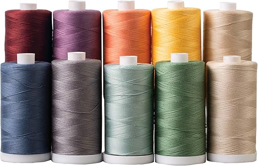 Amazon.com: Connecting Threads 100% Cotton Thread Sets - 1200 Yard ...