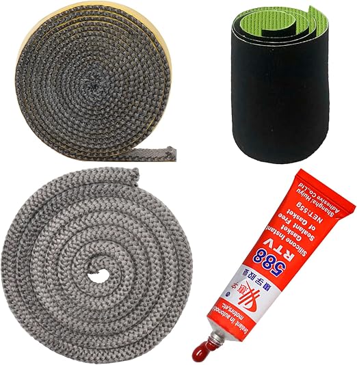 Amazon.com: Wood Stove Gasket, 1" Width 98" Length Wood Stove Door ...