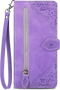 Amazon.com: Monwutong Zipper Storage Design Wallet Case for Motorola Edge 30, Skin Friendly Feel ...