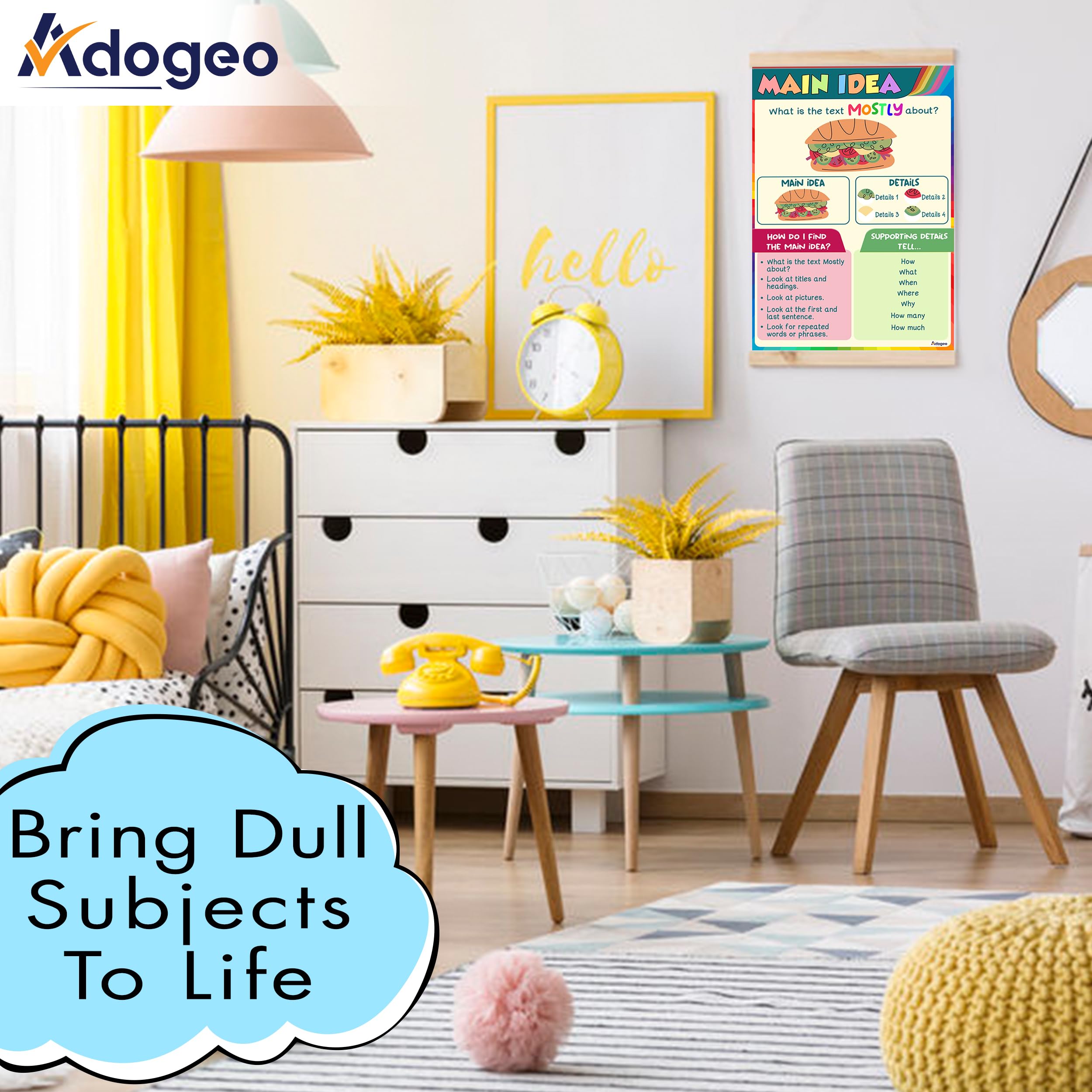 Snapklik.com : Main Idea Poster For Classroom - Reading Comprehension ...