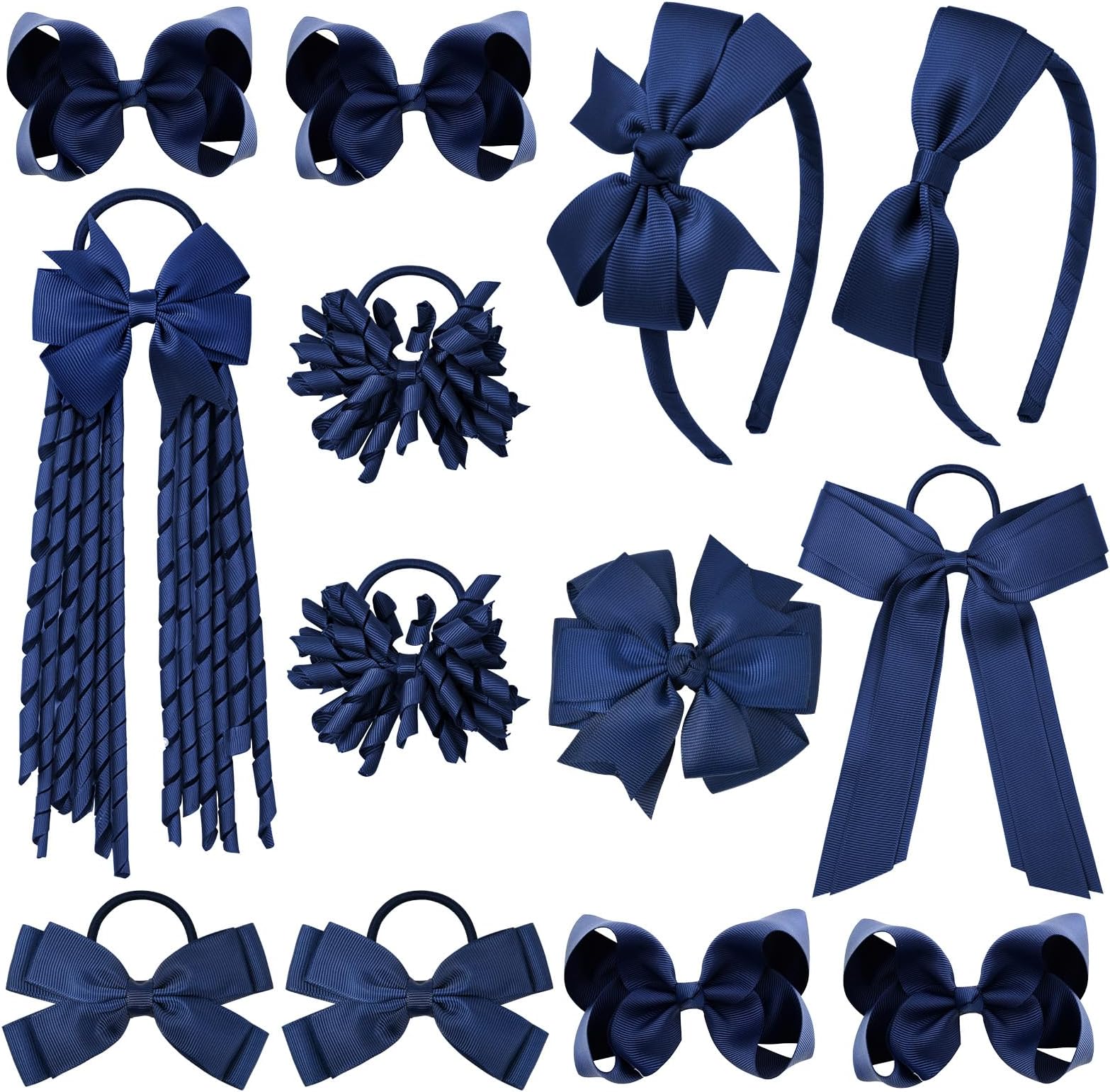 Amazon.com: DEEKA Dark Green Uniform 15 Pieces Hair Accessories Set ...