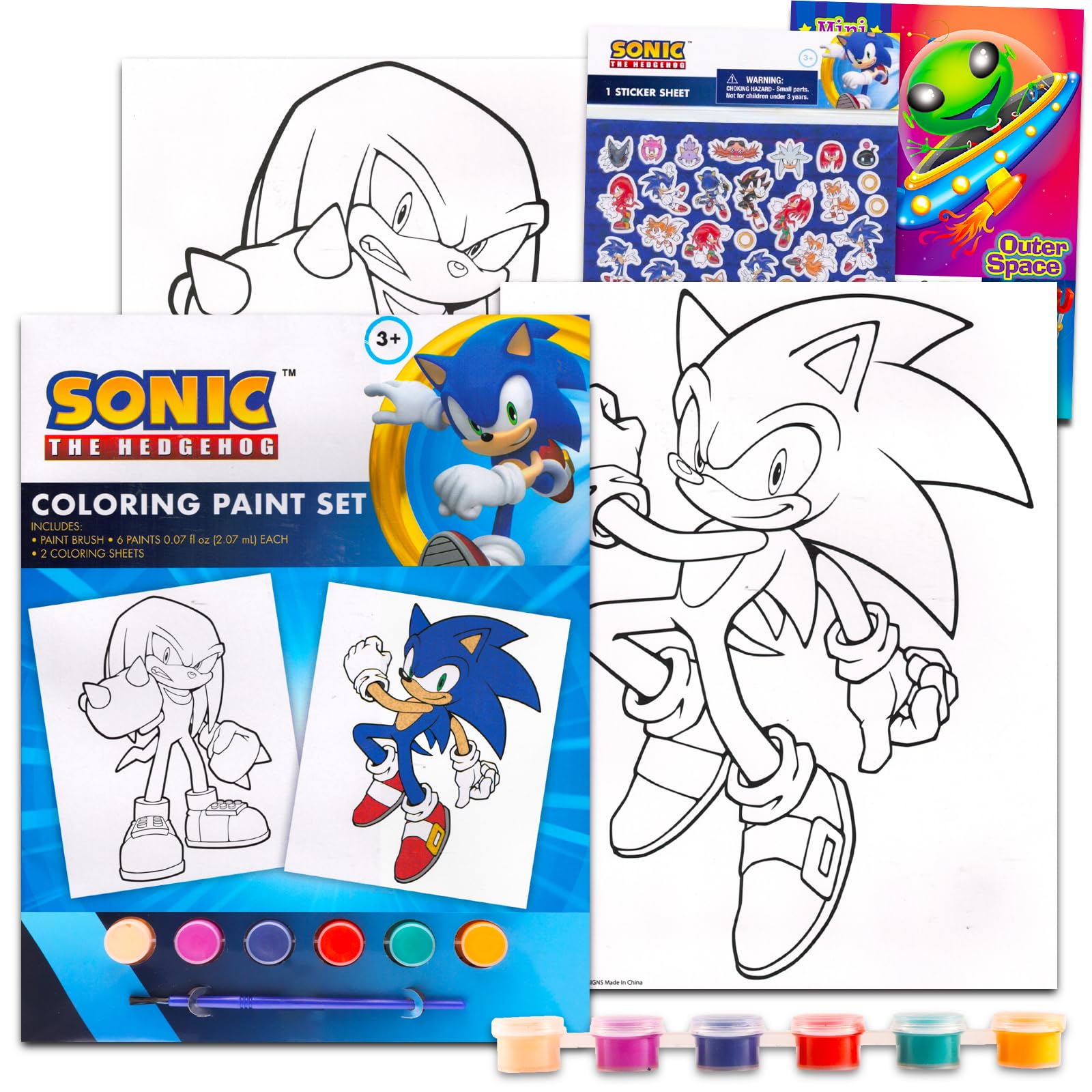 Game Party Sonic The Hedgehog Paint Posters Set Bundle Sonic ...