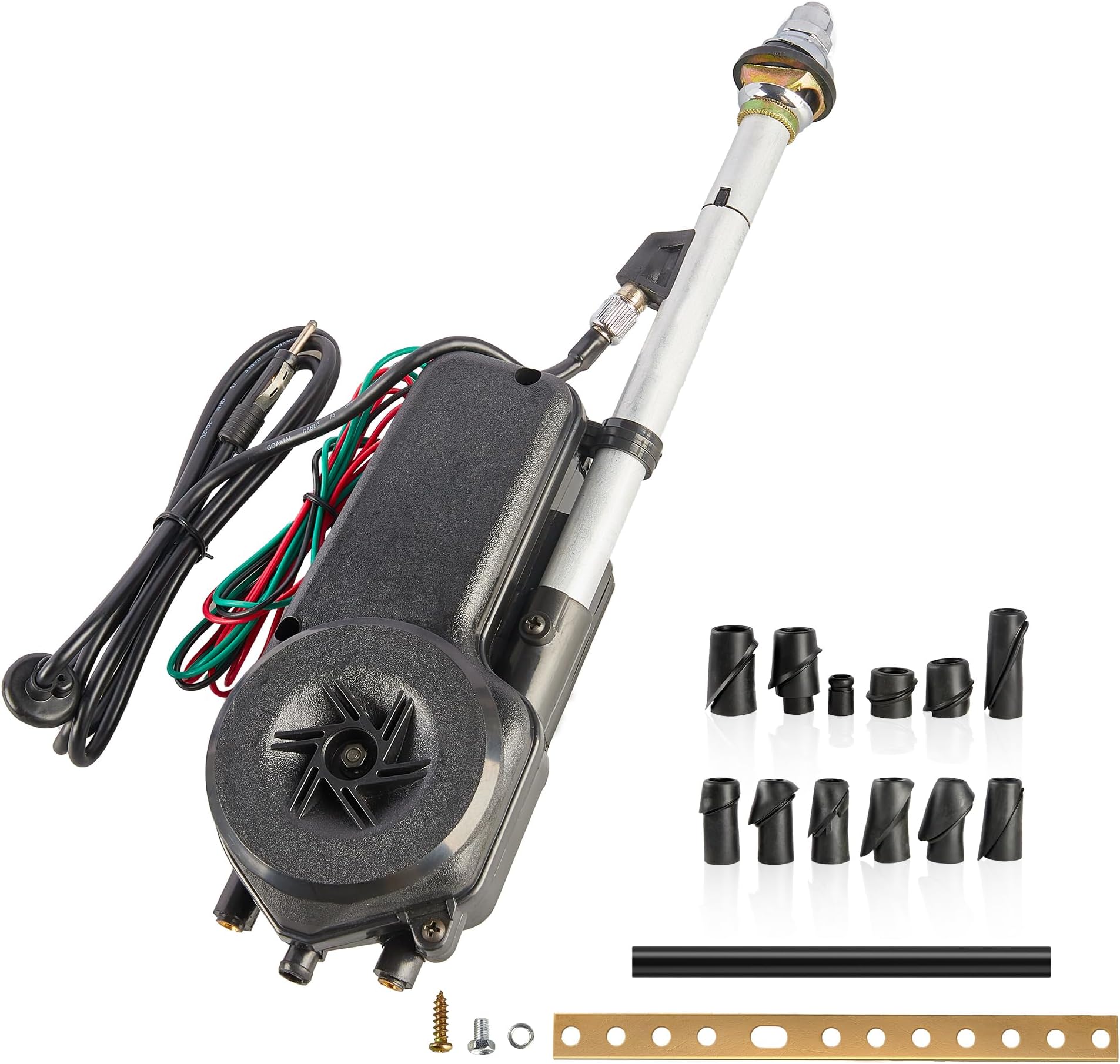 RED WOLF Car Electric Aerial FM/AM Automatic Power Antenna Kit for ...