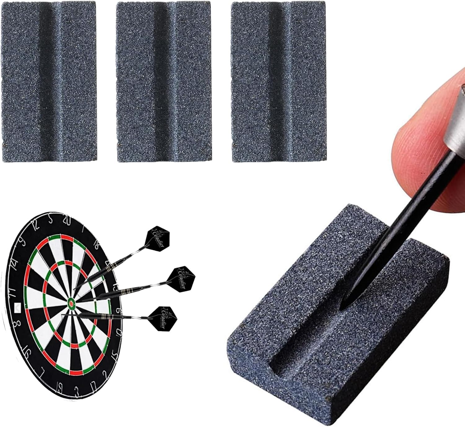 ASIRYVA 4 Pack Dart Sharpener, V-Sharp Darts Sharpener, Sharpening Stone Dart Accessories Metal ...
