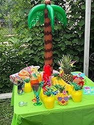 Amazon.com: TecUnite 2 Pack Inflatable Palm Trees 35 Inch Jumbo Coconut ...