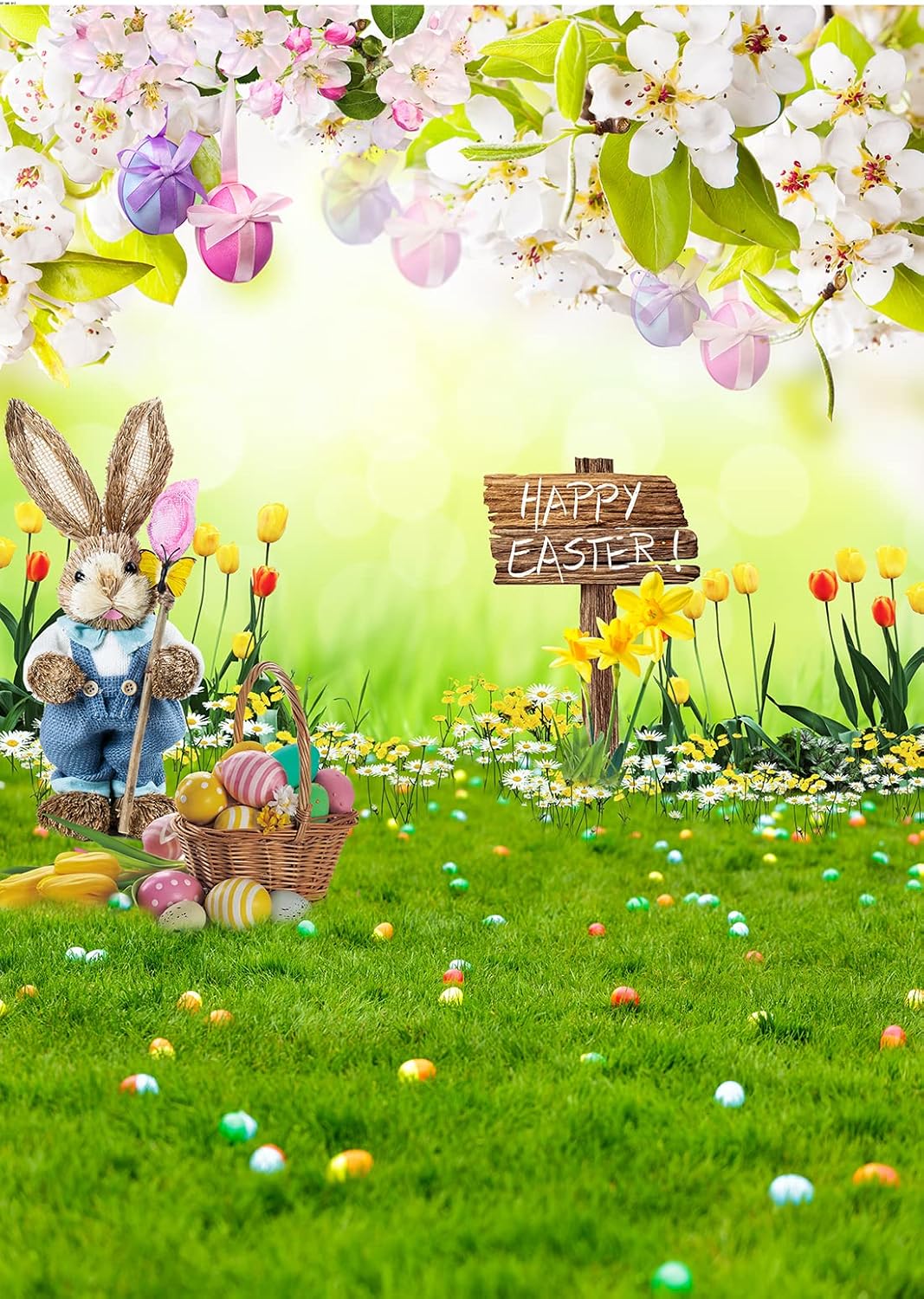 Amazon.com : CYLYH Easter Backdrop, Easter Photo Backdrop 5x7ft, Easter ...