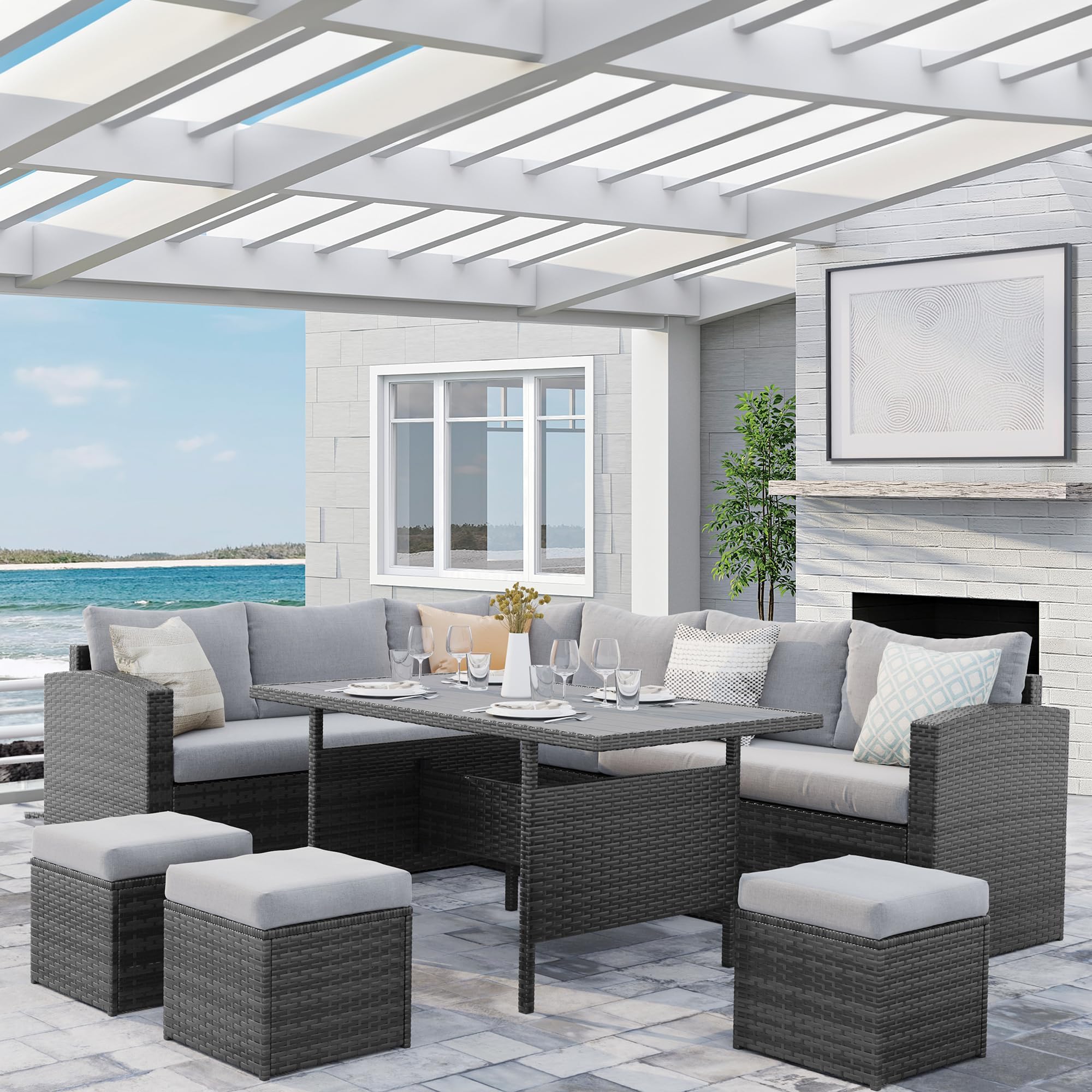 Wunderschone Dining Sofa Outdoor Bilder