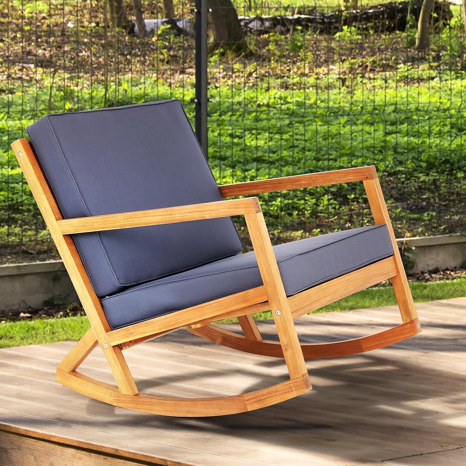 Amazon.com : IDZO Heavy Duty Premium Club Rocking Chairs 500lbs ...