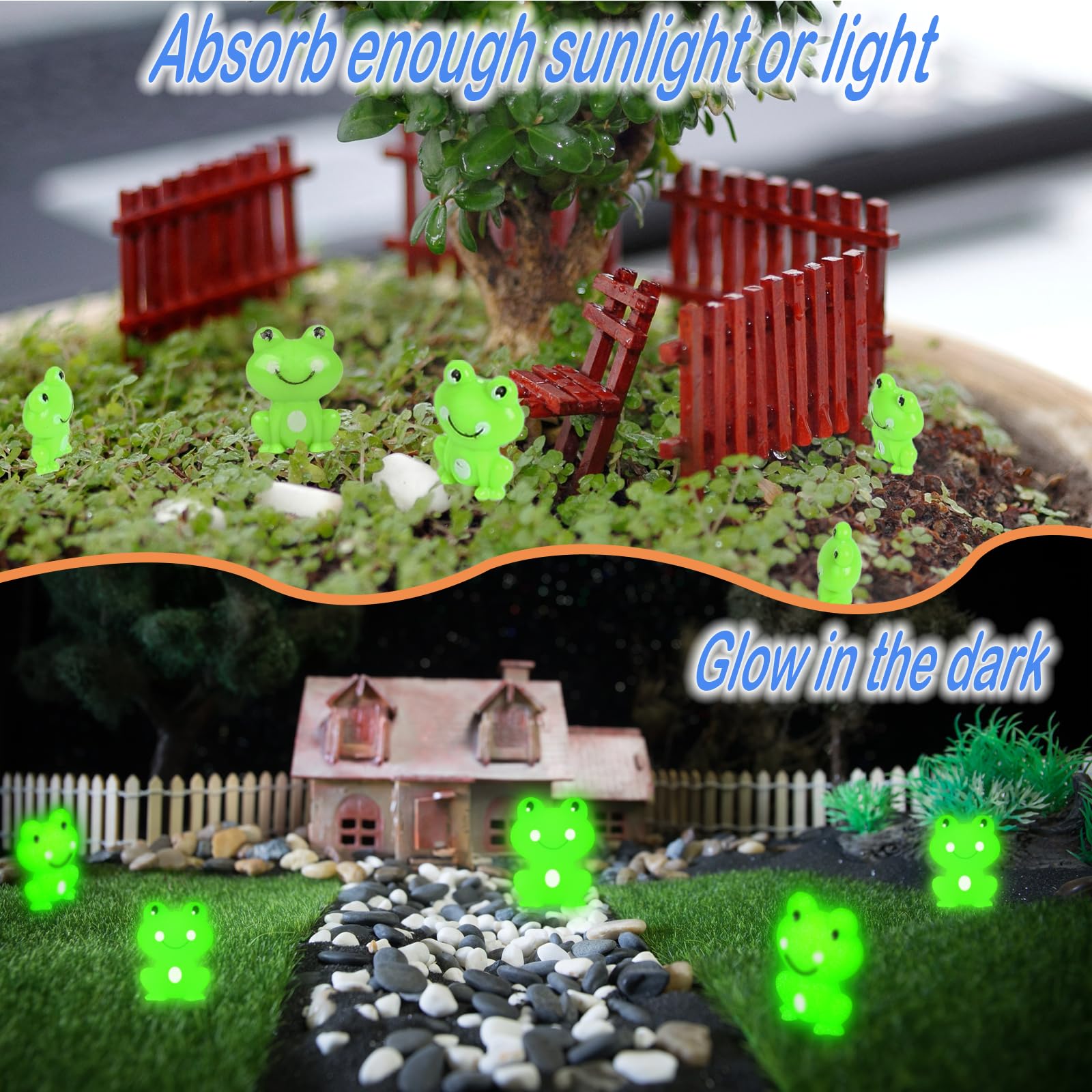 Snapklik.com : 100 Pcs Mini Luminous Frogs, Small Plastic Frogs ...