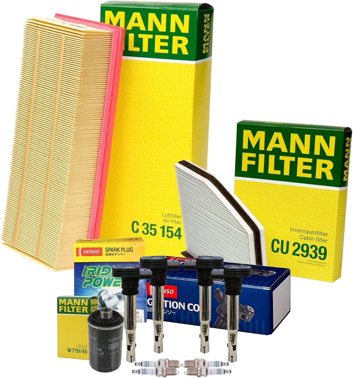 Amazon.com: Newparts Premium Filters Newparts 4 Coil 4 IridiumPower ...