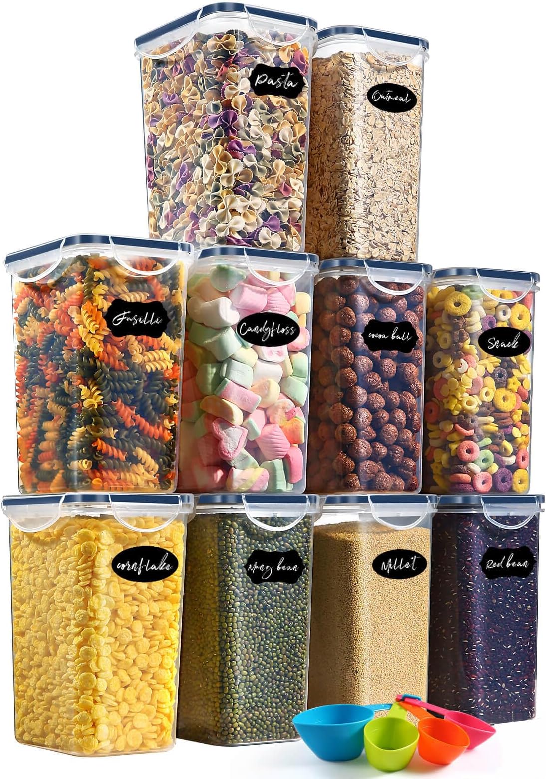 Aoligei Boite a Farine, 3PCS 1000ml & 3PCS 500ml Boite Hermetique ...