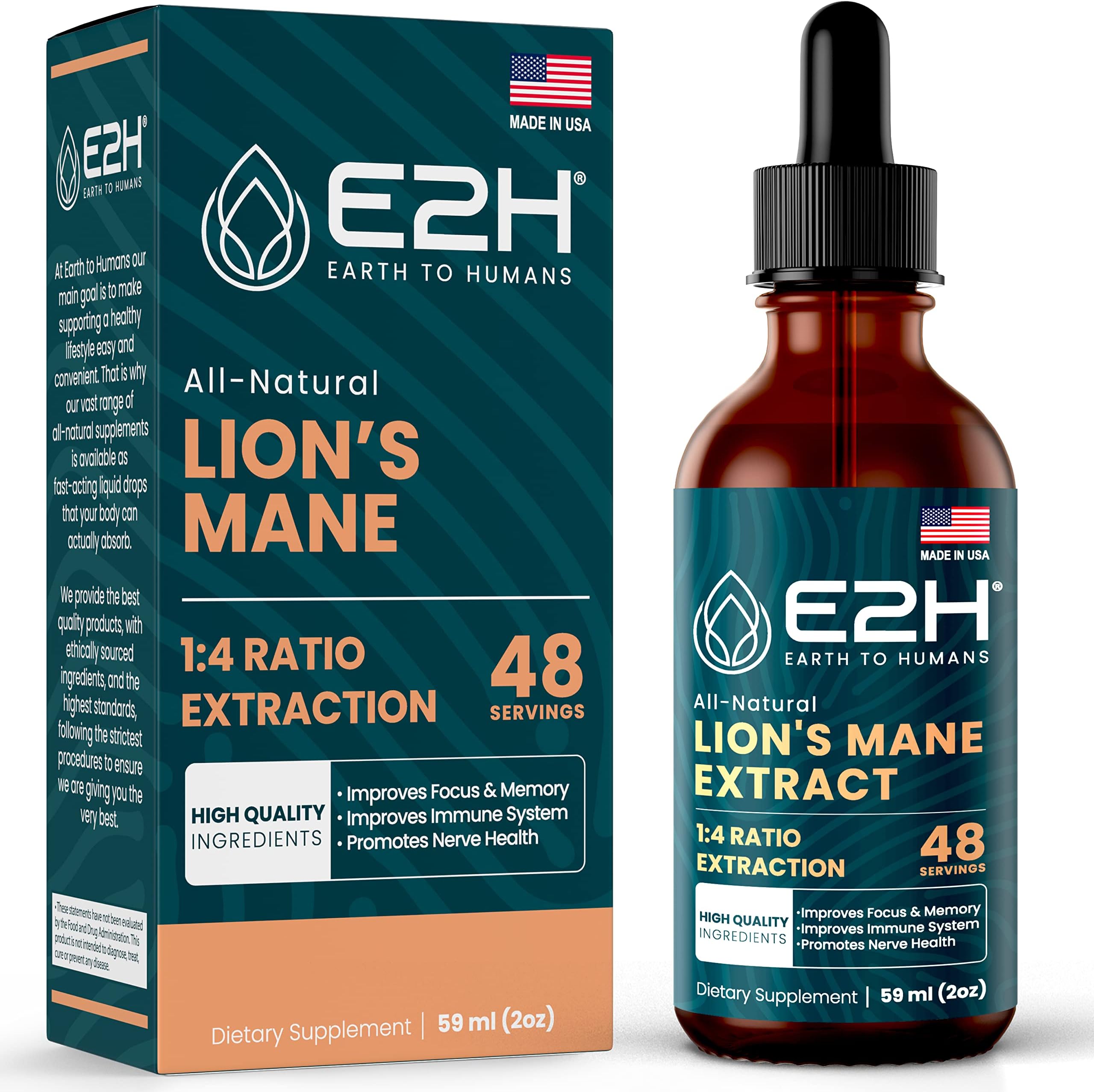 Amazon.com: Host Defense Lion's Mane Extract - Brain Health Support ...