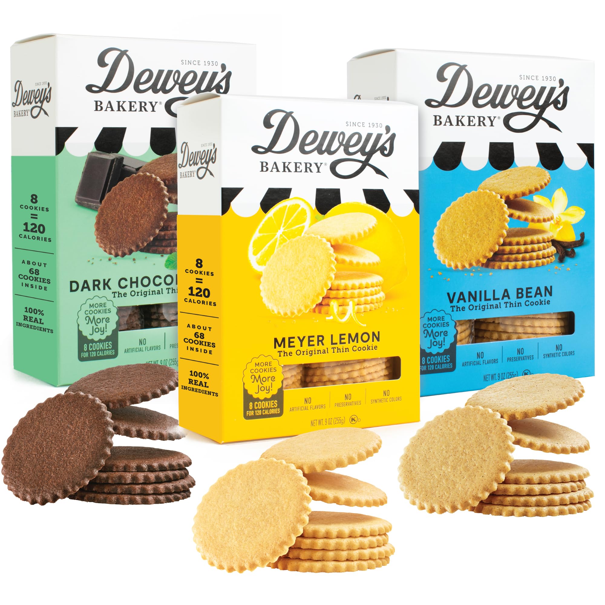 Amazon.com: Dewey's Bakery Chocolate Mint, Vanilla, Meyer Lemon ...