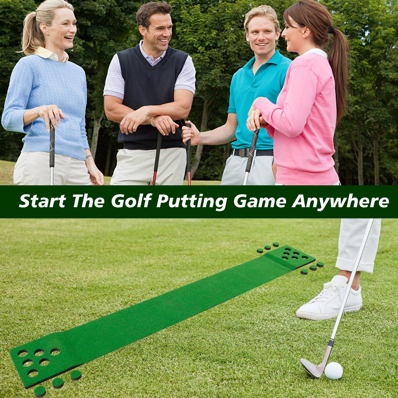 Golf Pong Game Set Golf Putting Game Golf Putting mat Golf Putting ...