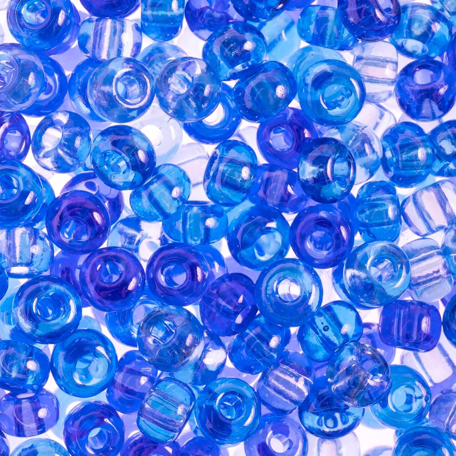 Amazon.com: John Bead Czech Glass Seed Beads 2/0 Aqua Luster Beads for ...