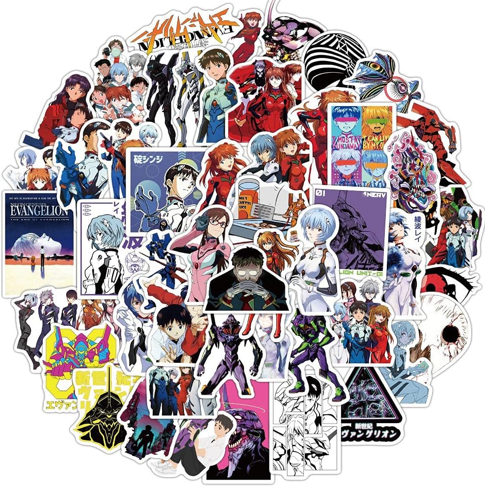 Amazon.com: Norinoya 50PCS Anime Stickers for Laptop Skateboard,Water ...