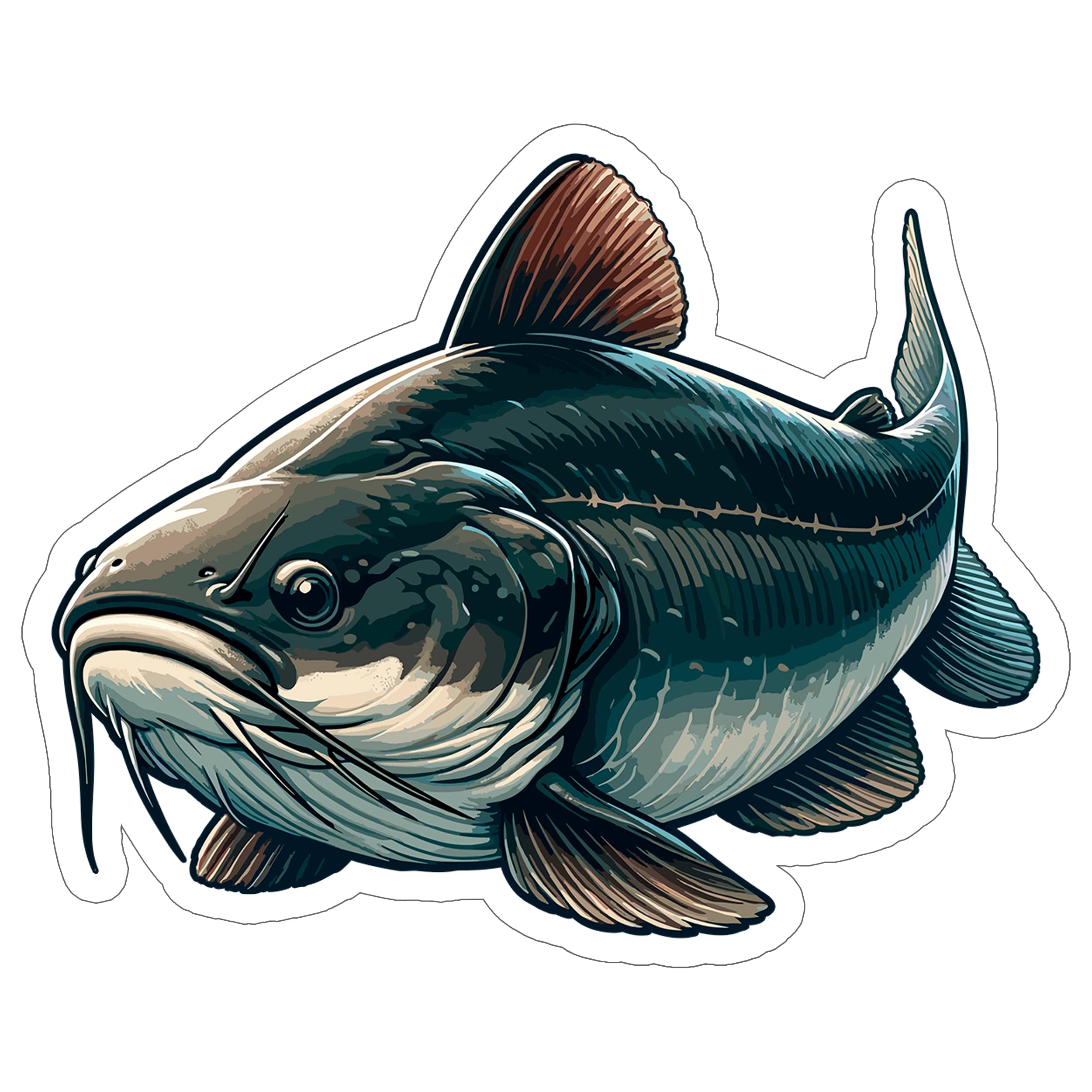 Amazon.com: No Thorns Media Catfish Sticker Decal Vinyl Small ...