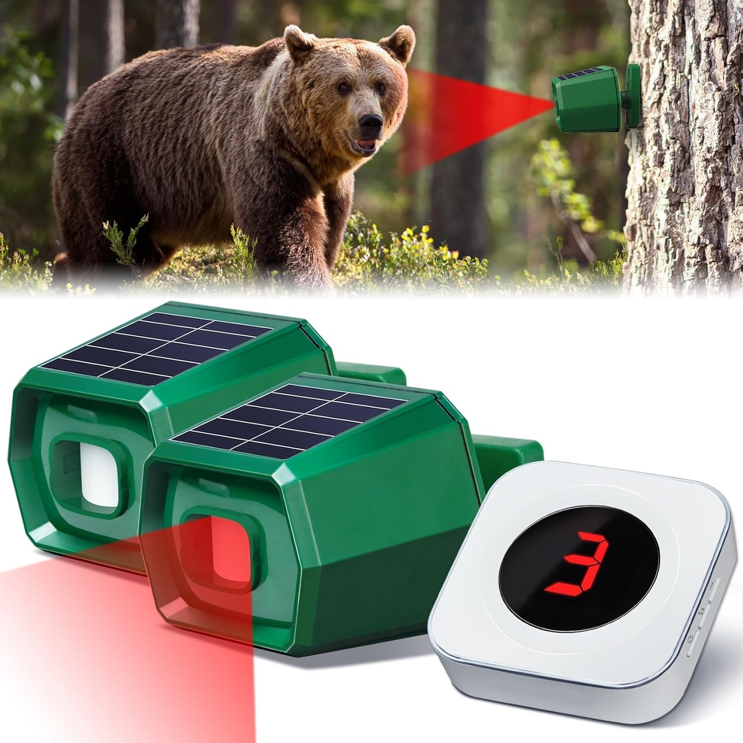 Amazon.com: Driveway Alarms Wireless Outside Weatherproof 3000Ft ...