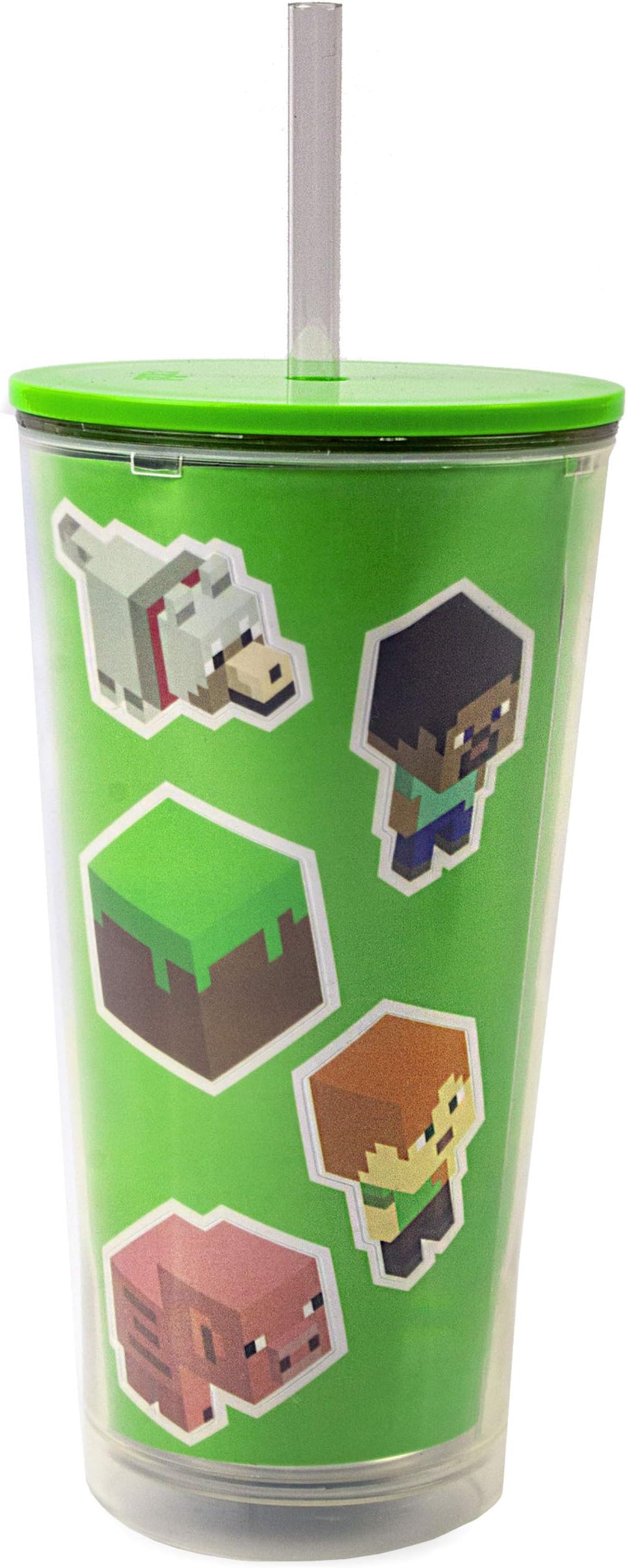 Minecraft 3D Creeper Heads Sipper Drinks Cup | Eco Freindly BPA-Free ...
