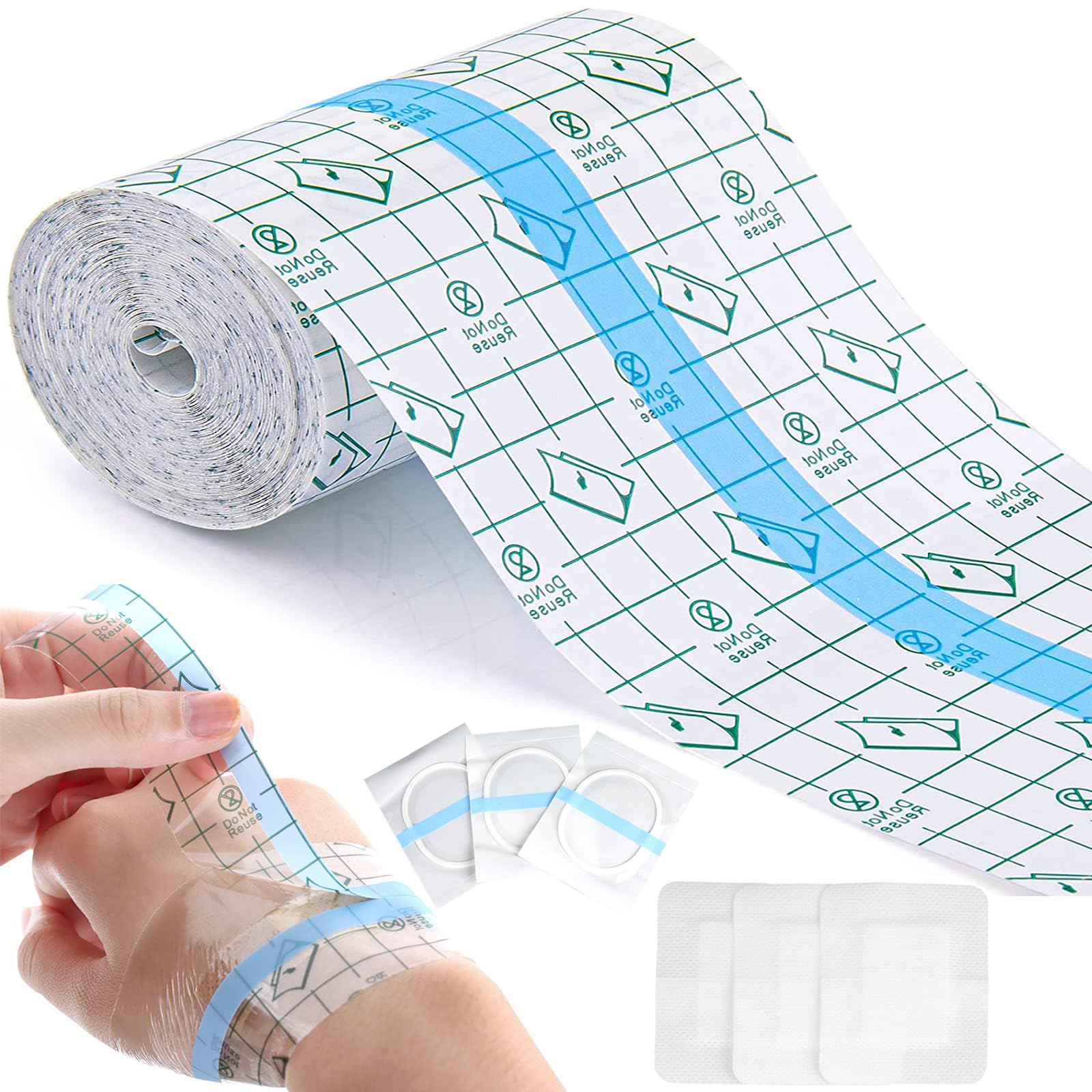 Waterproof Transparent Bandage 15cm x 5m, Disposable Stretch Adhesive ...