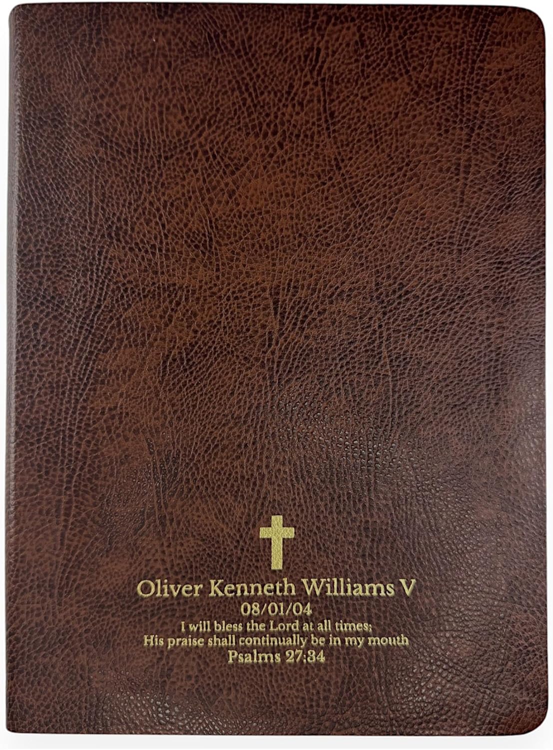 Amazon.com: Personalized ESV Bible Bonded Leather for Study and Cream ...