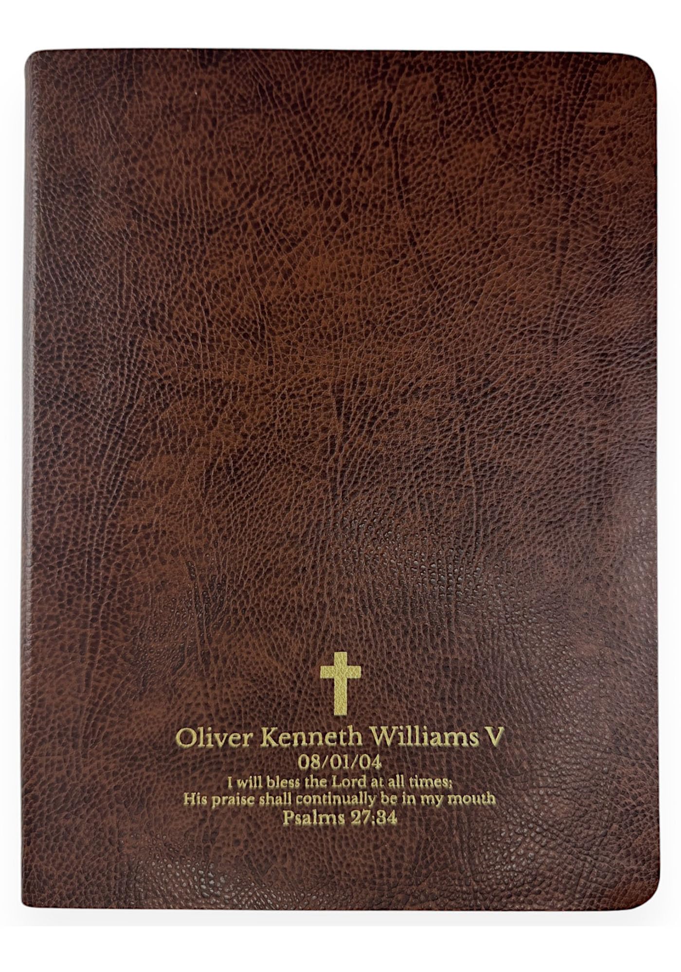 Amazon.com: Personalized ESV Bible Bonded Leather for Study and Cream ...