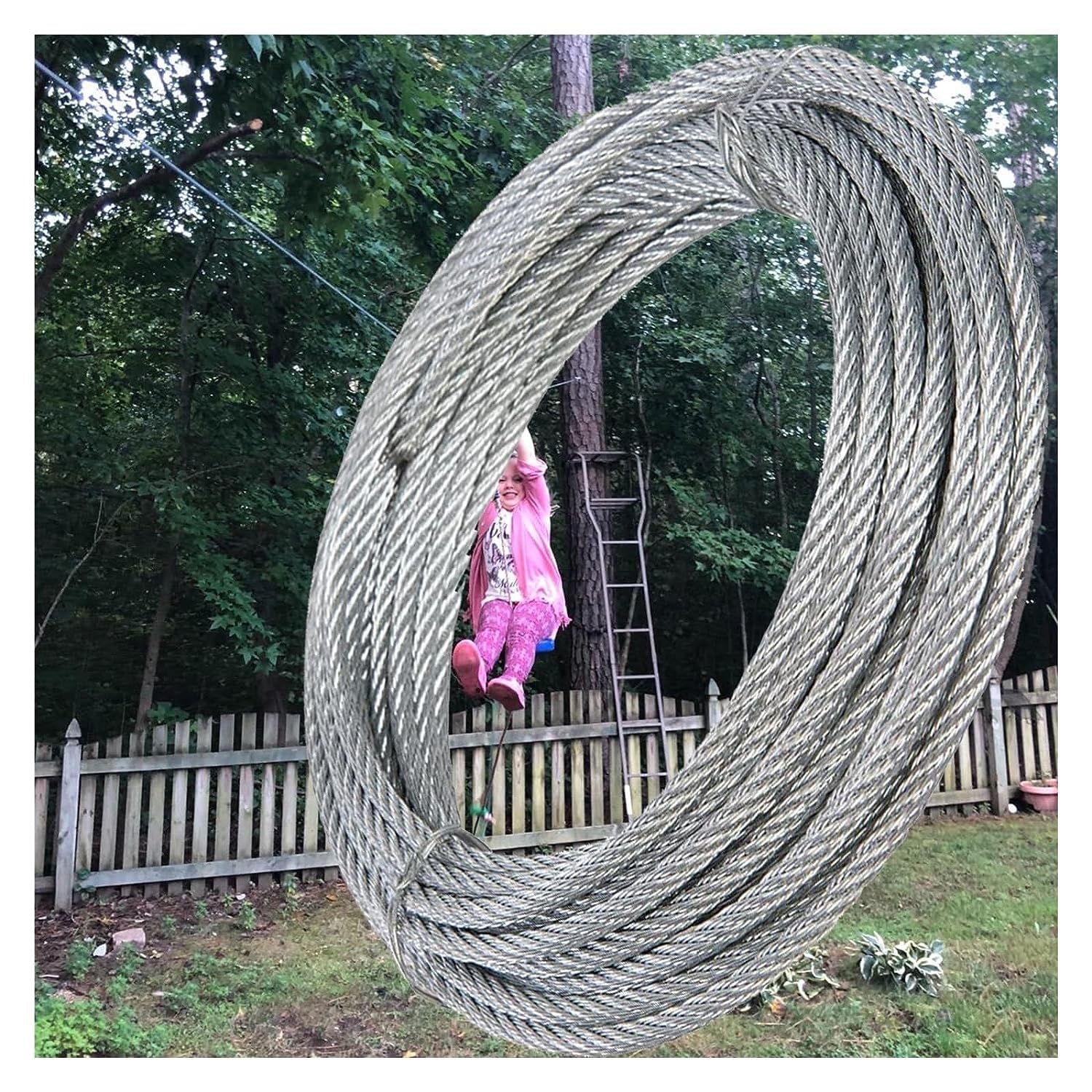 Amazon.com: SAFWEL Wire Cable Stainless Steel Wire Rope Zipline Cable 3 ...